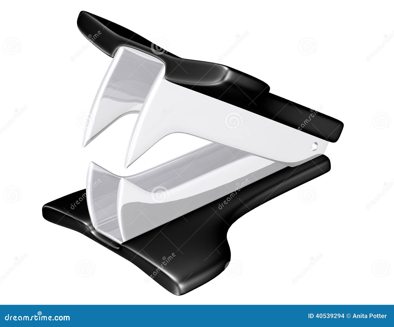 3d Render of a Staple Remover Stock Illustration - Illustration of ...