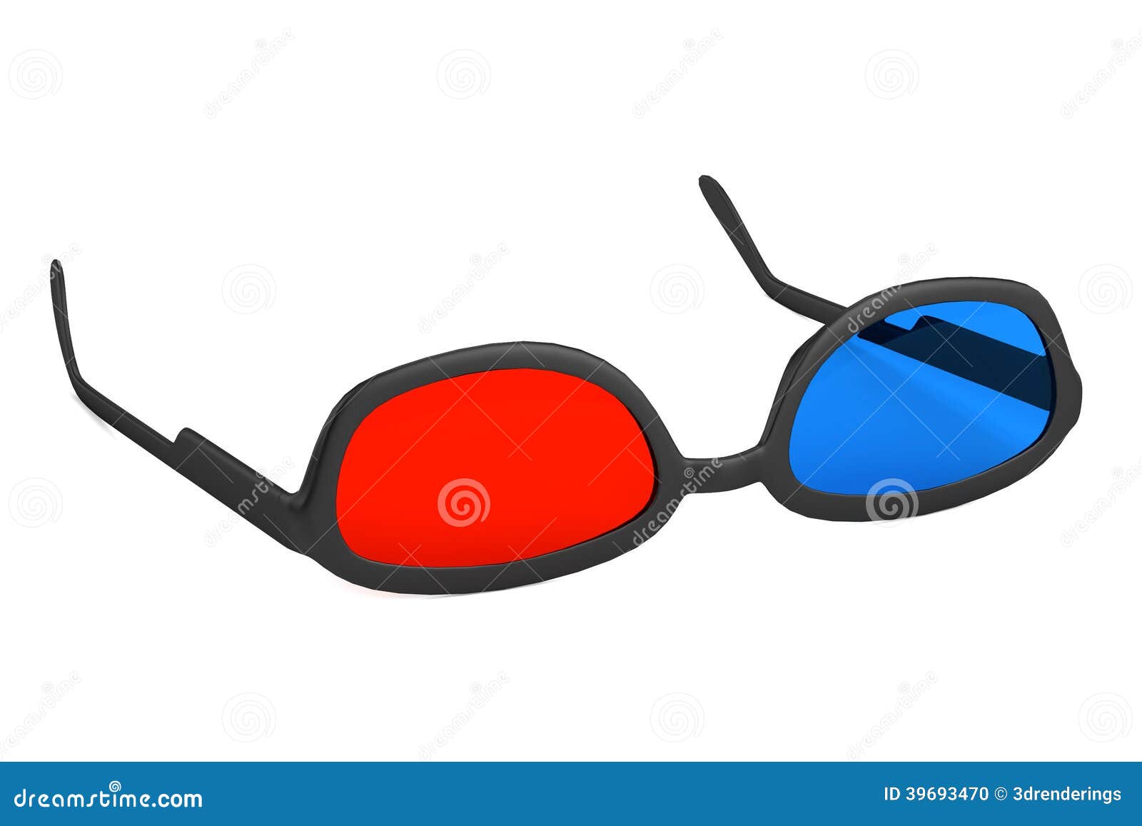 3d Render of Stereoscopic Glasses Stock Illustration - Illustration of ...