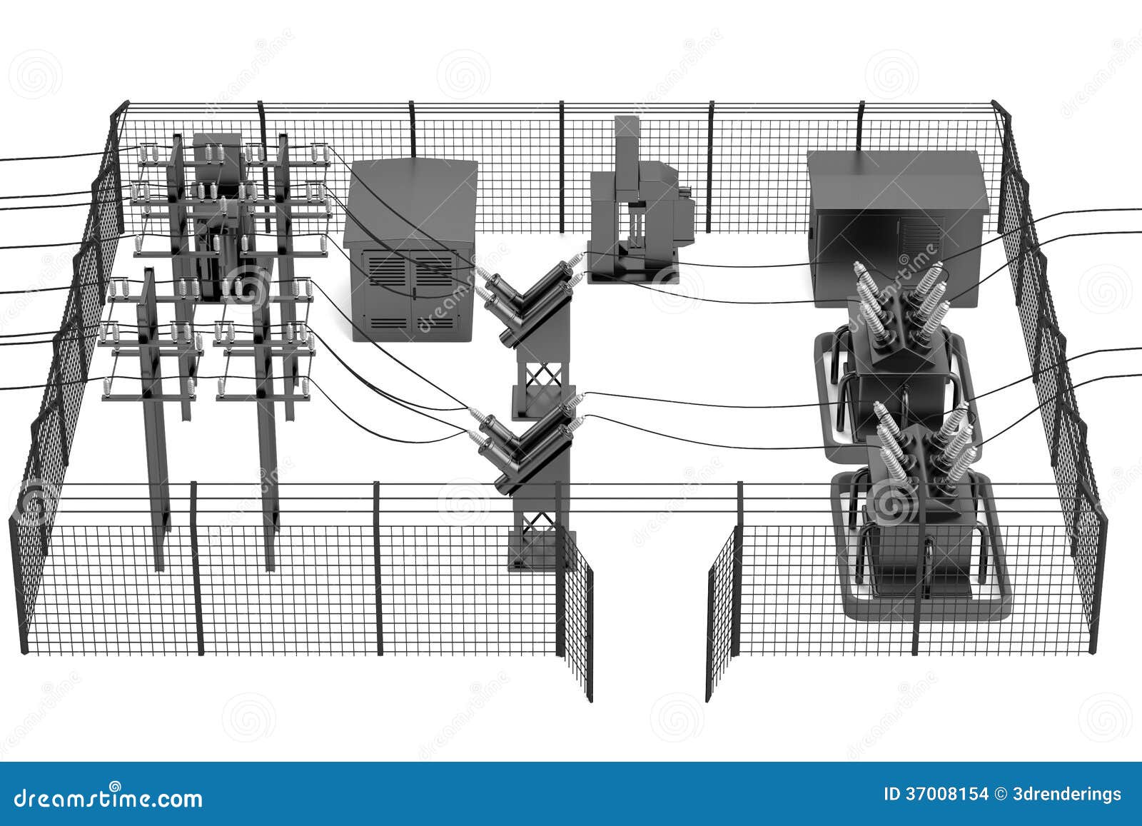Substation Stock Image | CartoonDealer.com #11070163