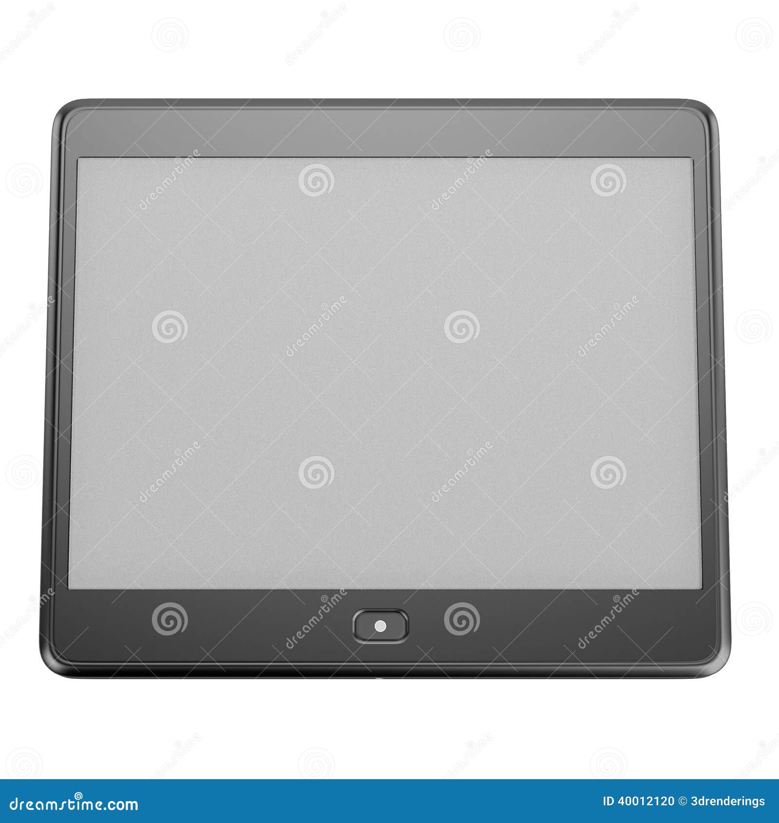 3d render of tablet stock illustration. Illustration of generic - 40012120