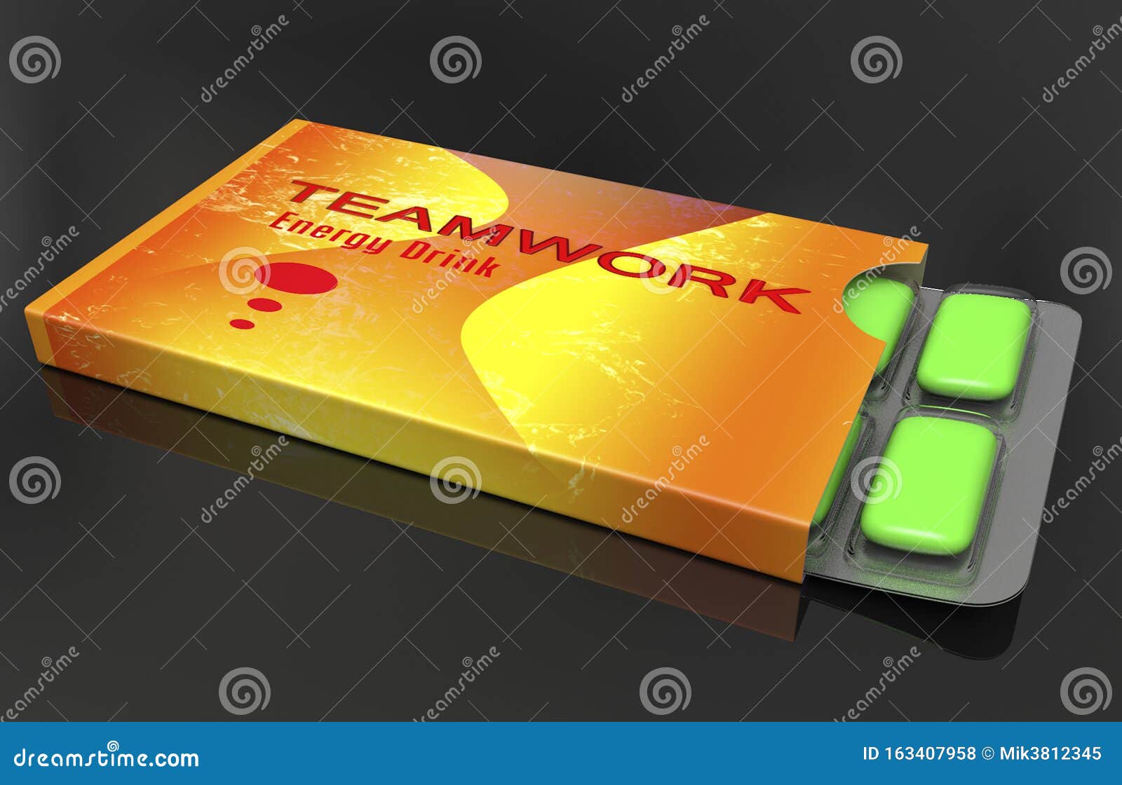 Teamwork energy capsules stock illustration. Illustration of work ...