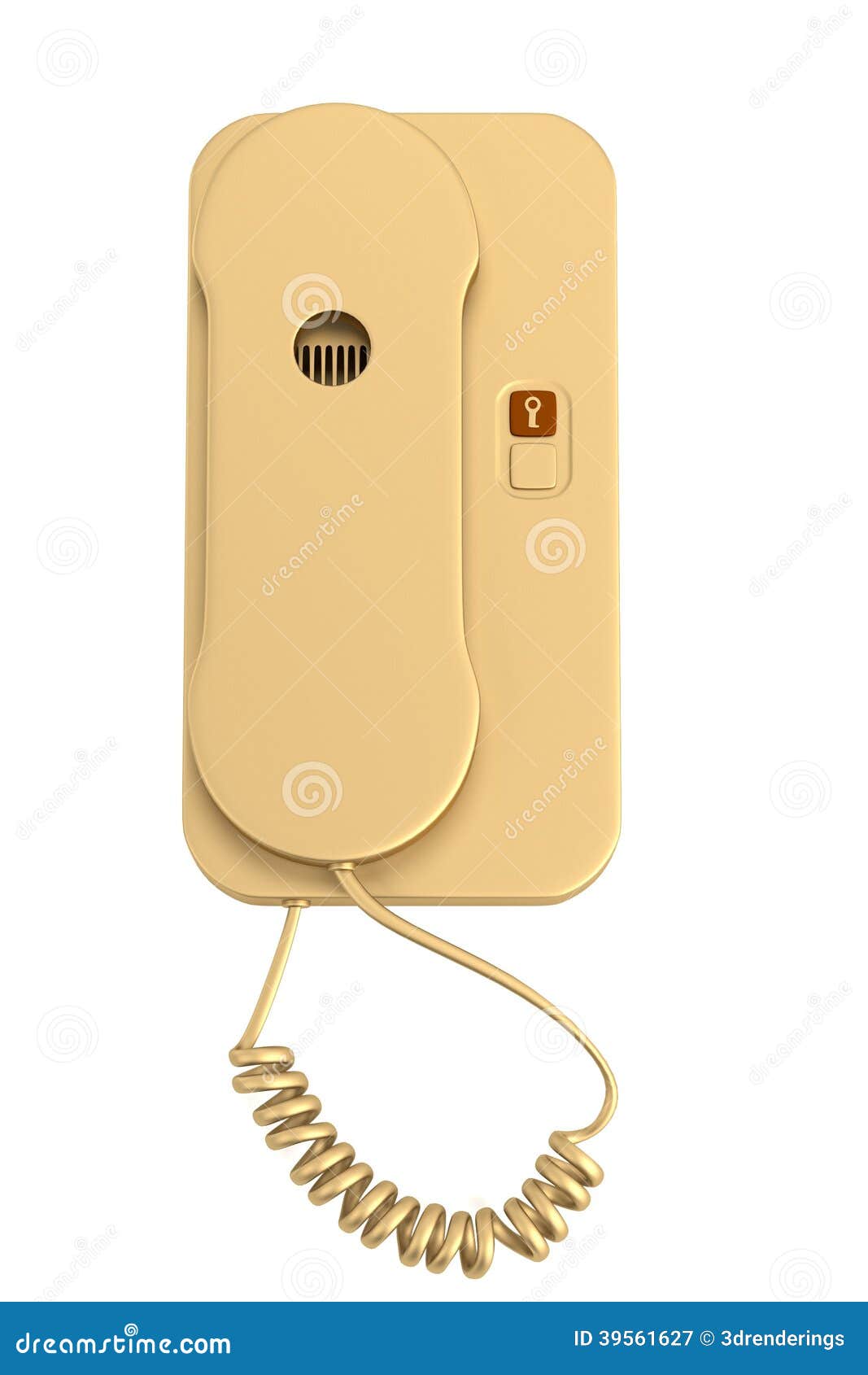 3d render of telephone stock illustration. Illustration of telephone ...