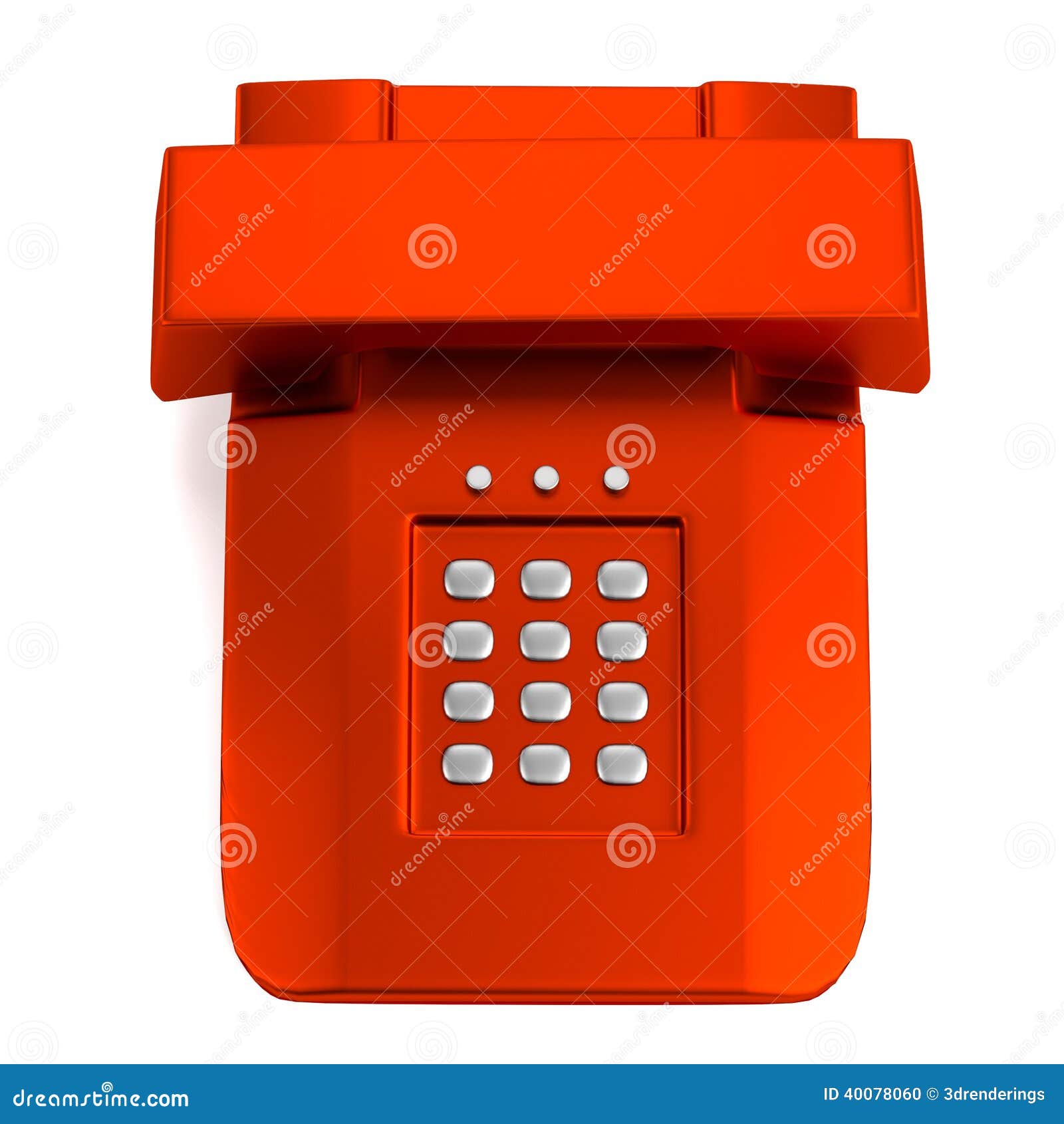 3d render of telephone stock illustration. Illustration of classic ...