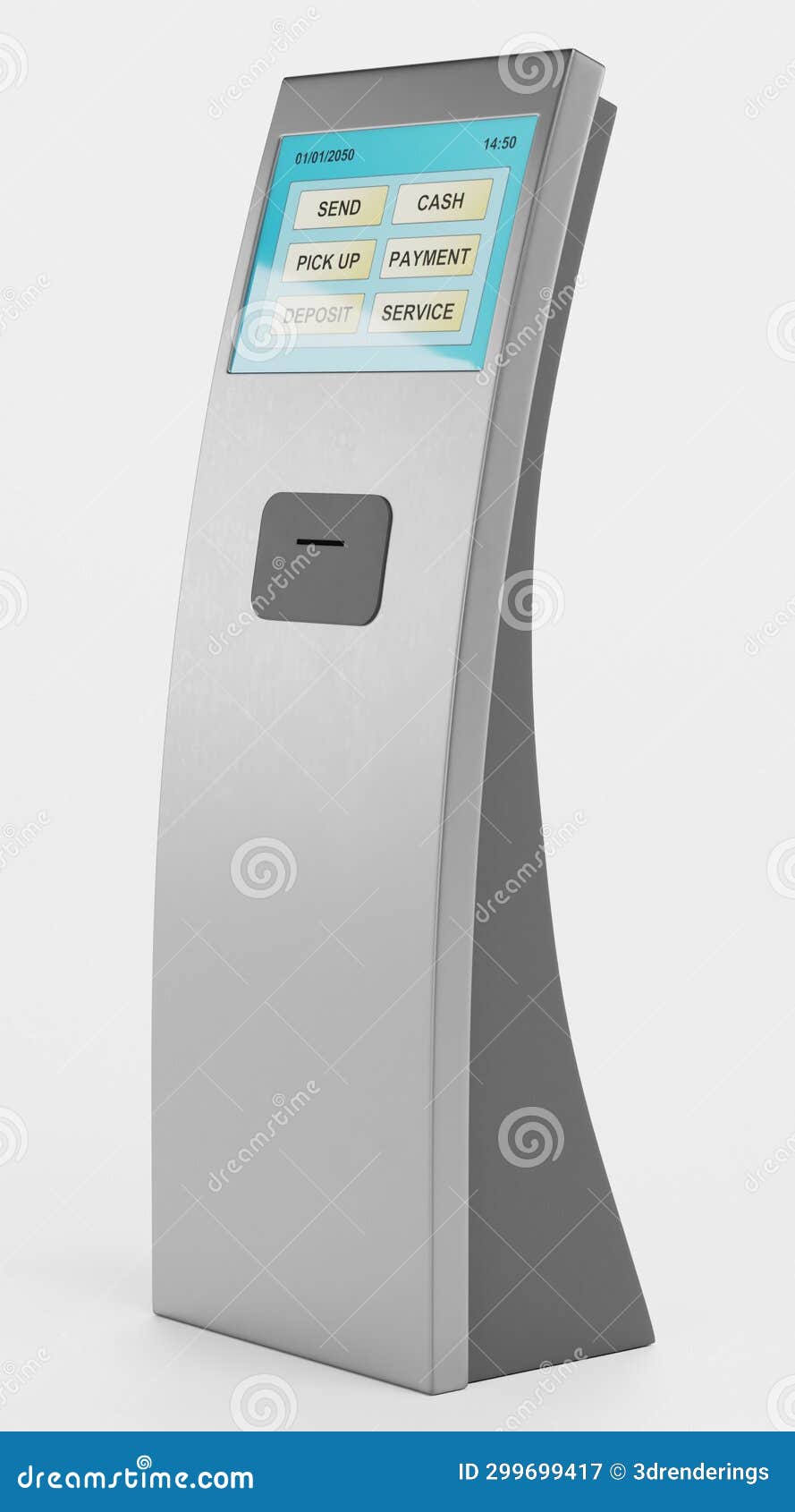 3D Render of Terminal stock illustration. Illustration of interactive ...