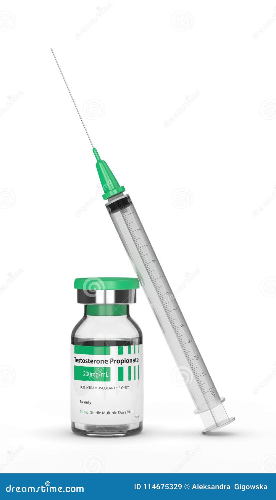 3d Render Of Testosterone Injection Vials Stock Photography ...