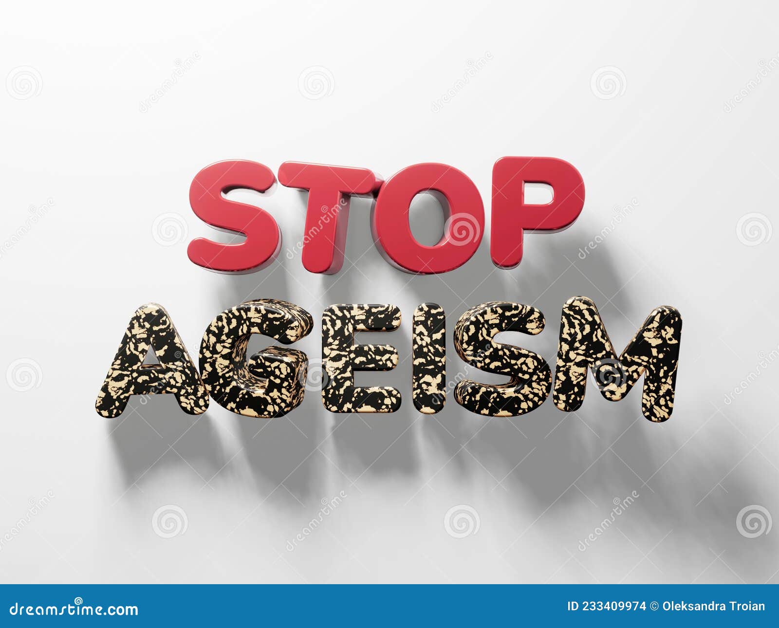 Stop Ageism. And Age Discrimination In Workplace. Stop Negative Age ...