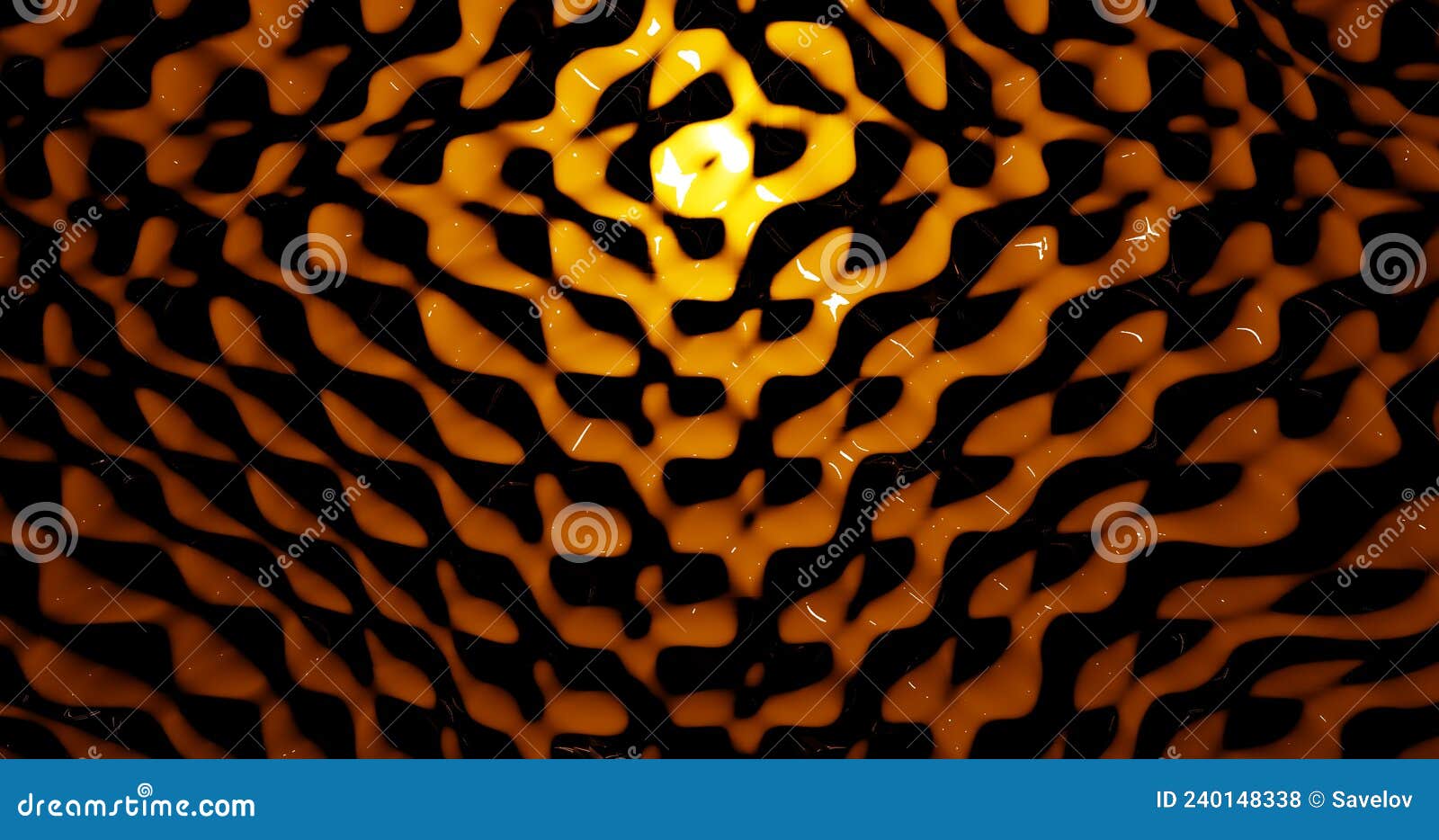 Render with a Textured Yellow Serpentine Surface in Bright Light Stock ...