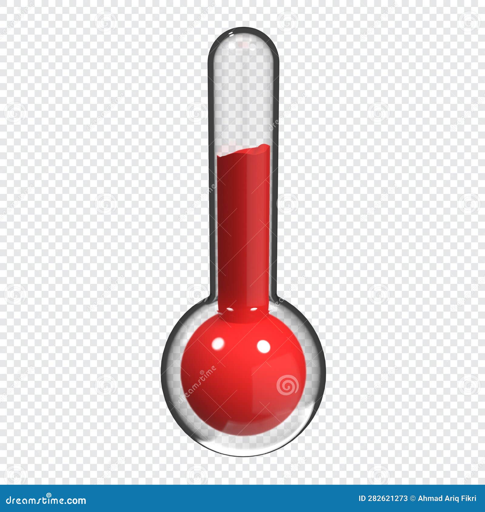 3d Render of Thermometer. 3d Glass Thermometer. Red Thermometer Icon ...