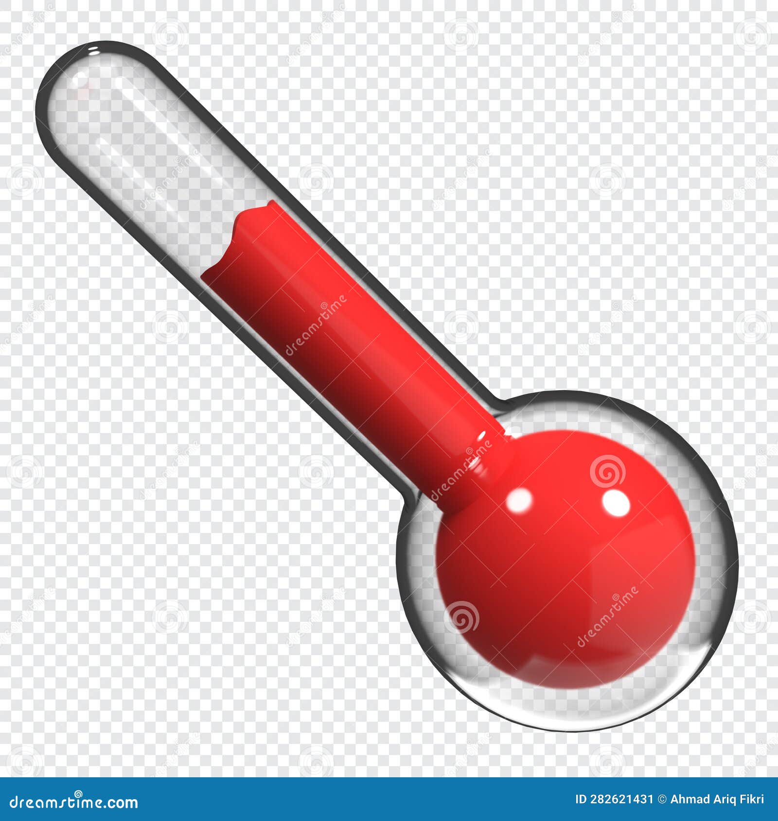 3d Render of Thermometer. 3d Glass Thermometer. Red Thermometer Icon ...