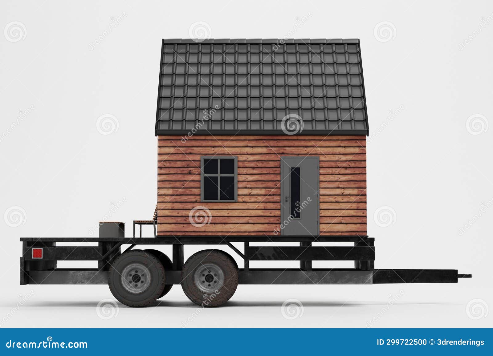 3D Render of Tiny House stock illustration. Illustration of small ...