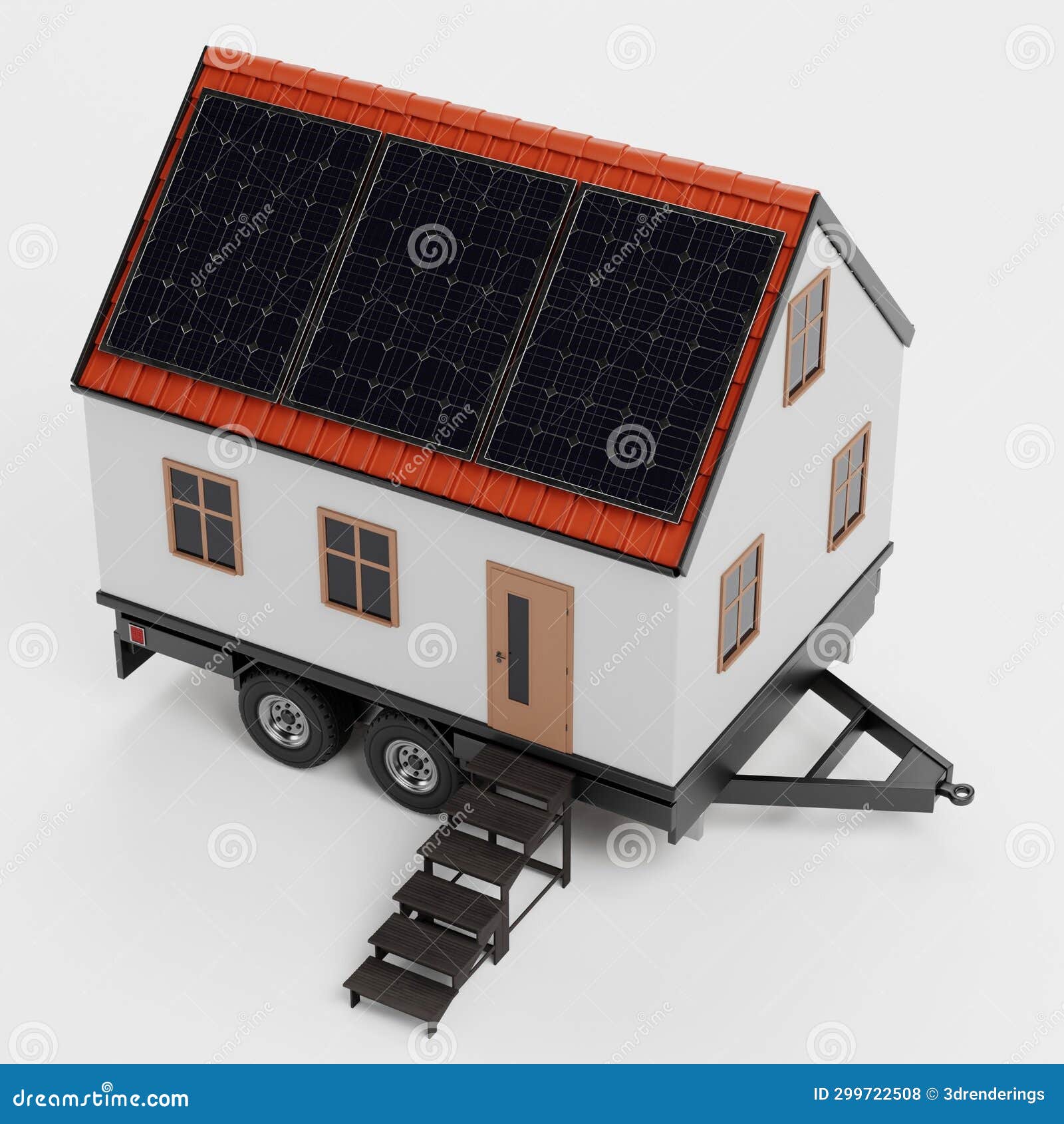 3D Render of Tiny House stock illustration. Illustration of tiny ...