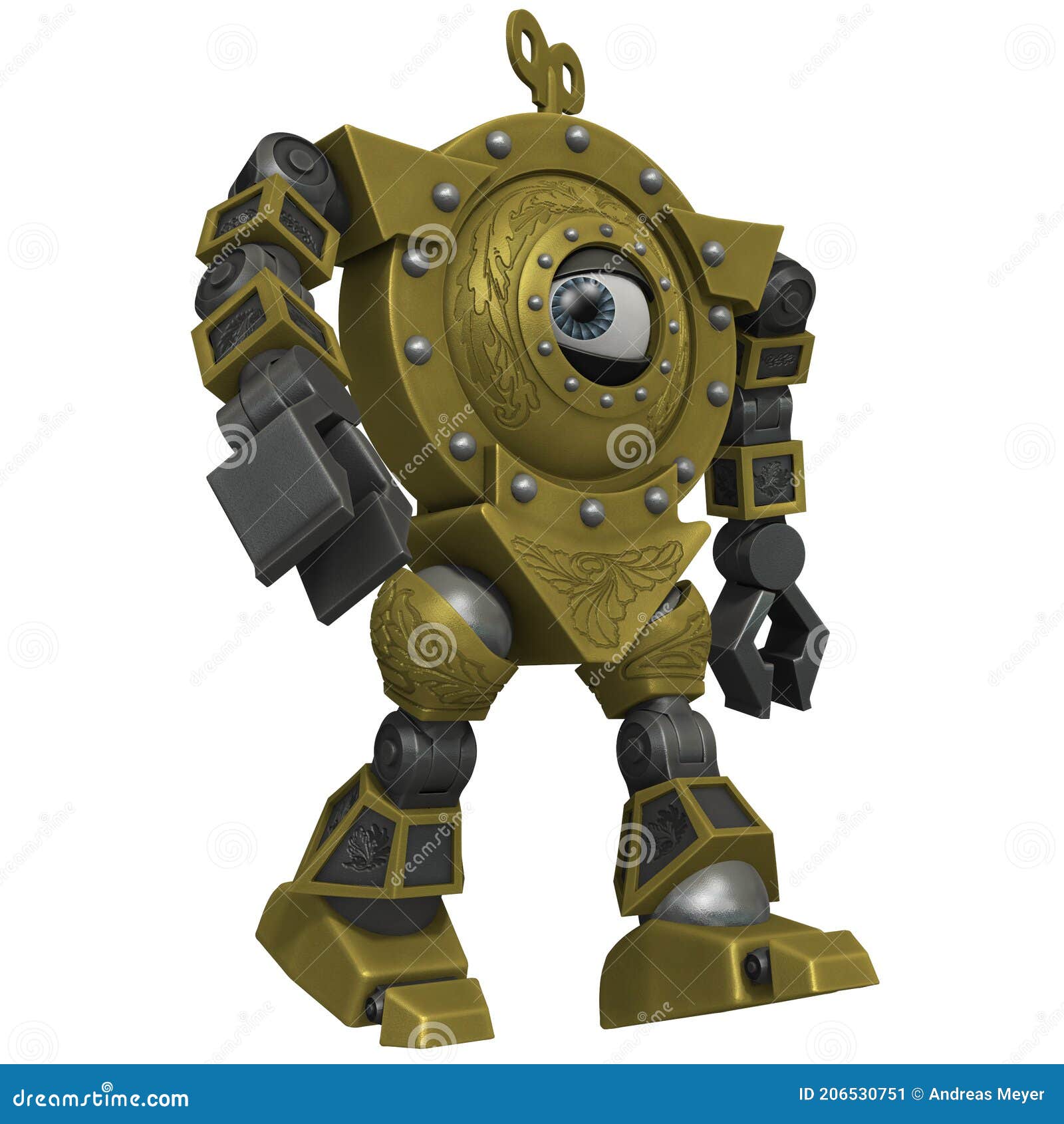Fantasy Robot Cartoon Illustration | CartoonDealer.com #46646904