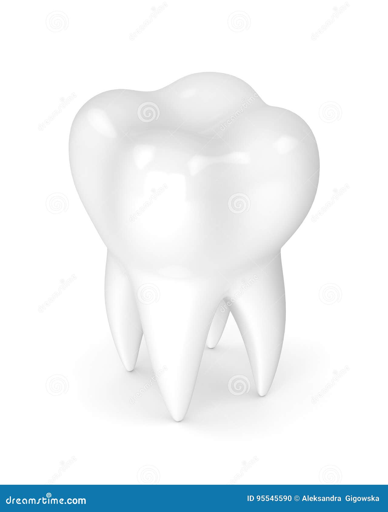 3d Render Of Tooth With Endodontic File Over White Background Royalty ...