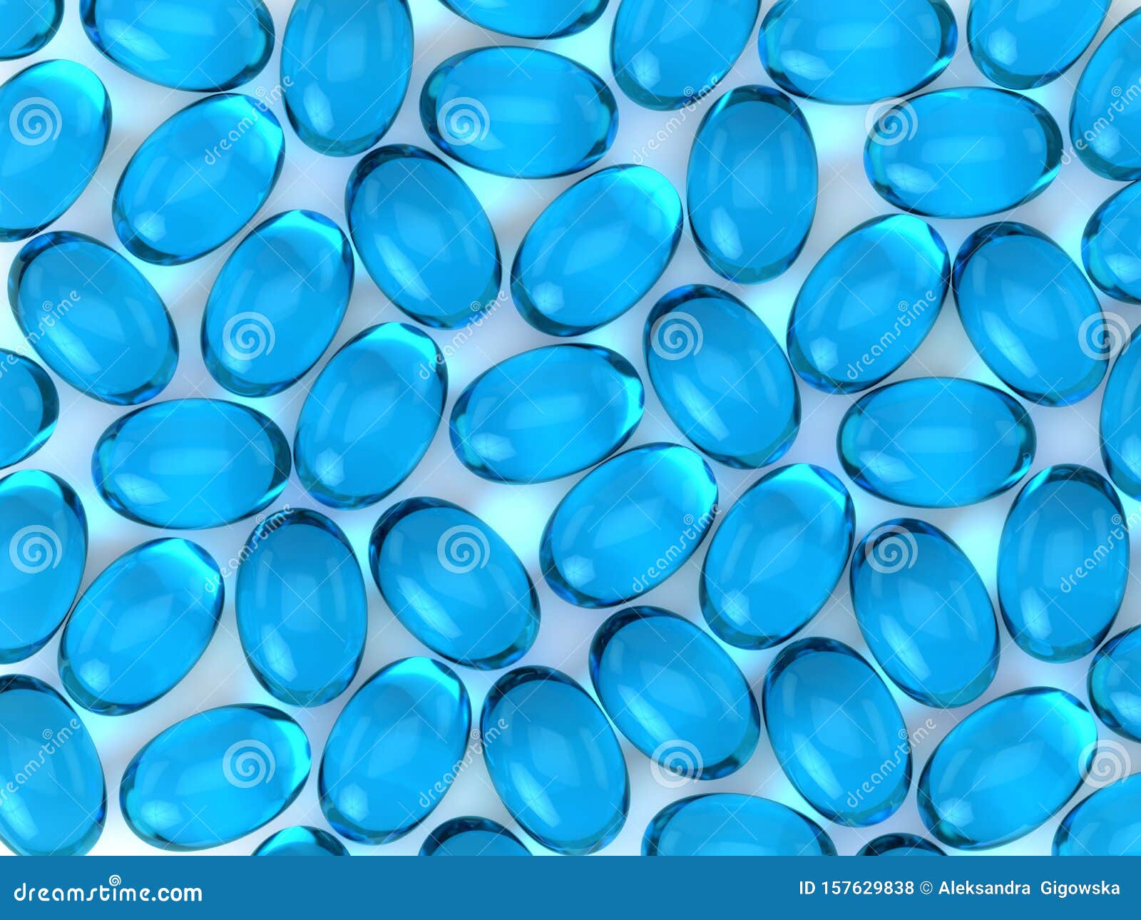 3d Render of Liquid Capsules Stock Illustration - Illustration of ...