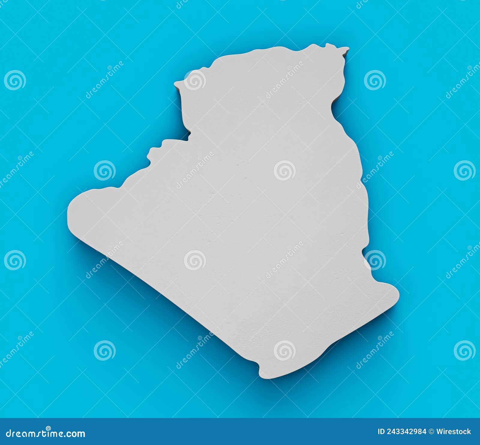 Topographic Map Of Algeria Cartoon Vector | CartoonDealer.com #209341661
