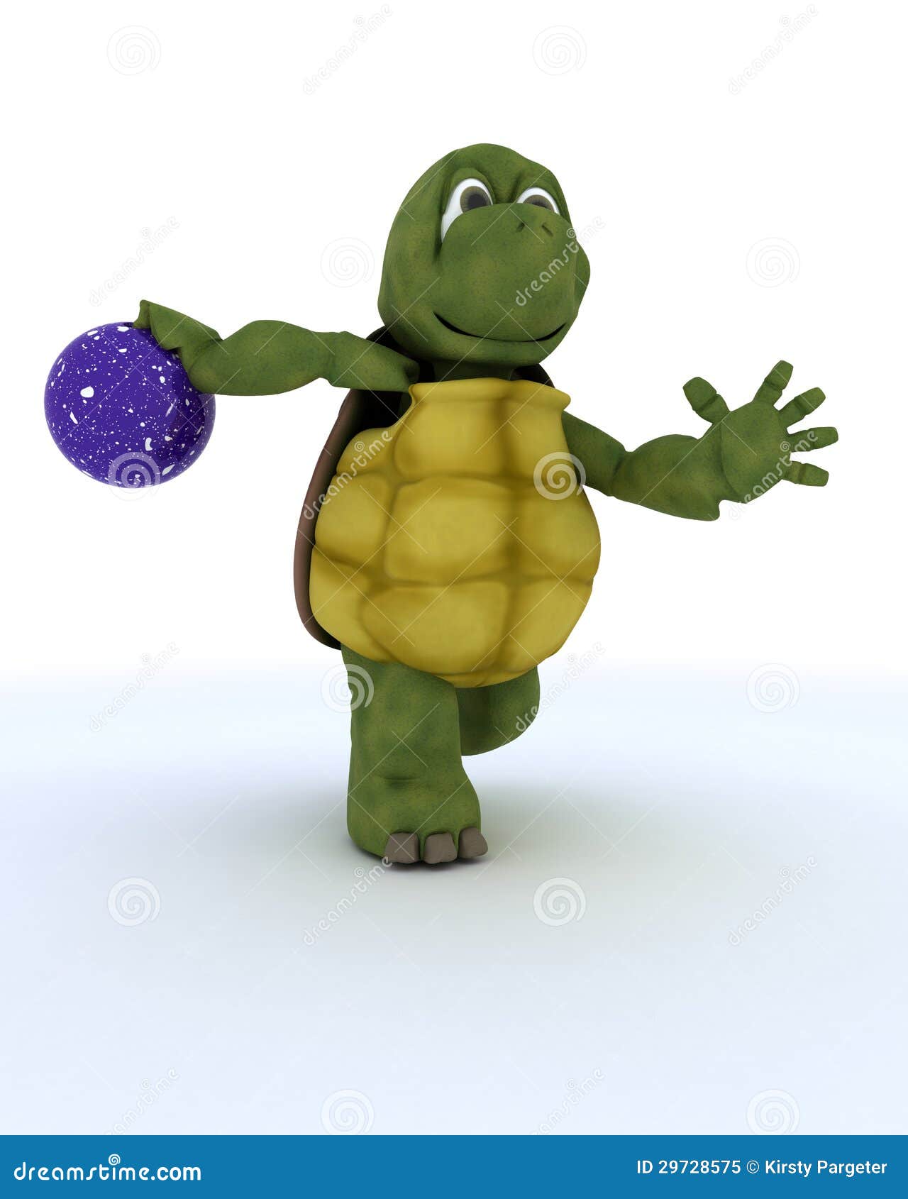 Tortoise ten pin bowling stock illustration. Illustration of animal ...