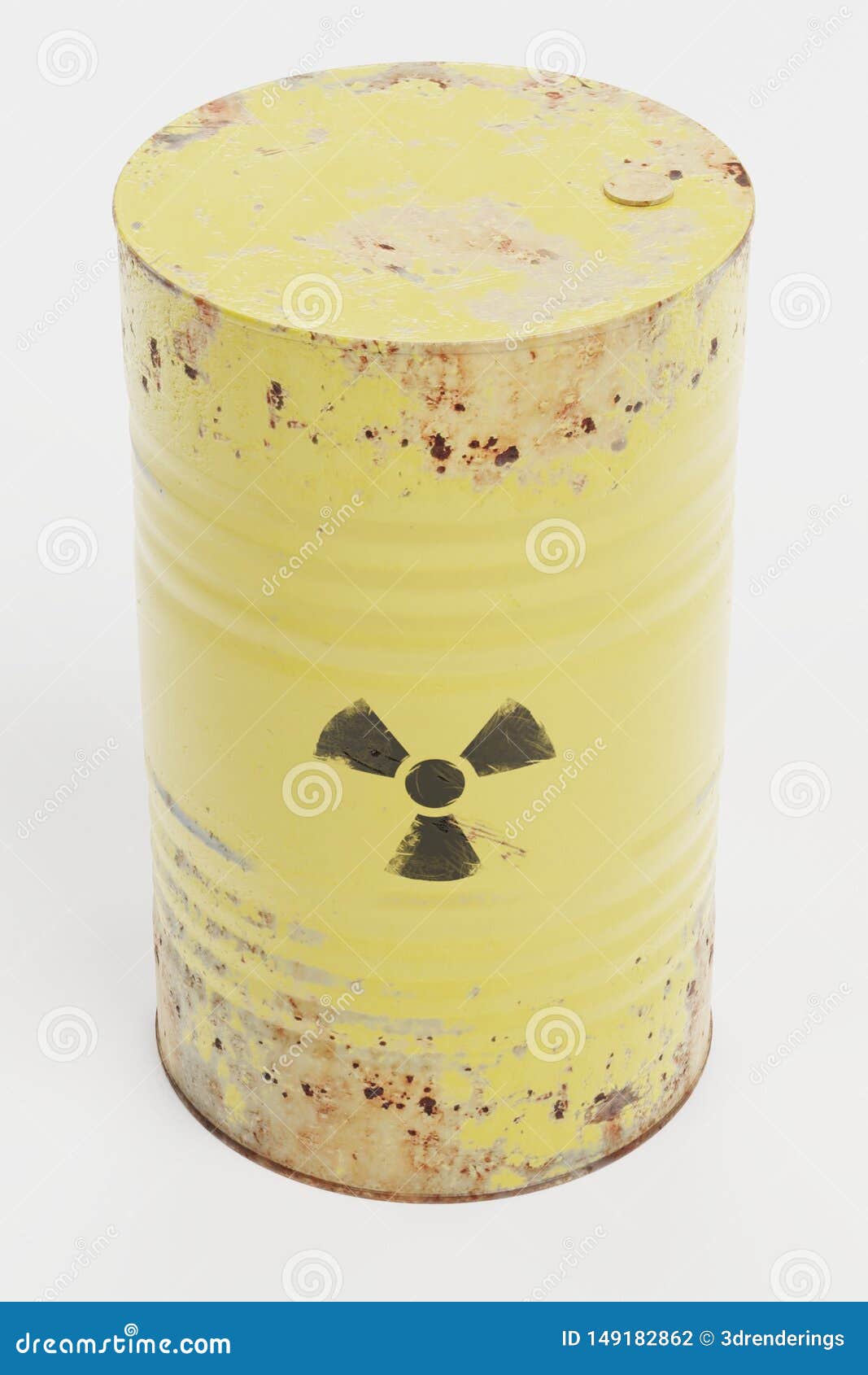 3D Render of Toxic Barrel stock illustration. Illustration of dirty ...