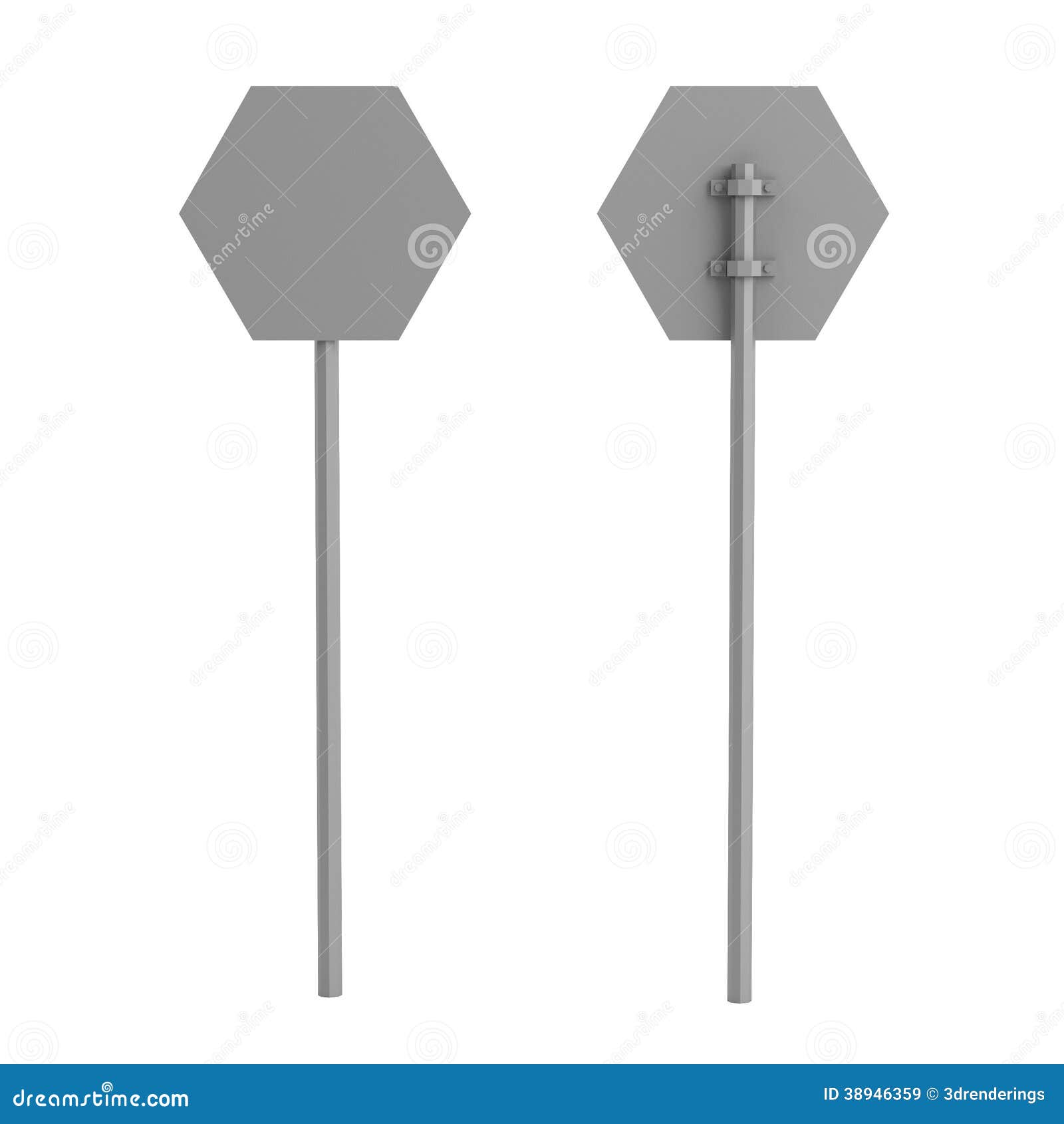 3d render of traffic sign stock illustration. Illustration of highway ...