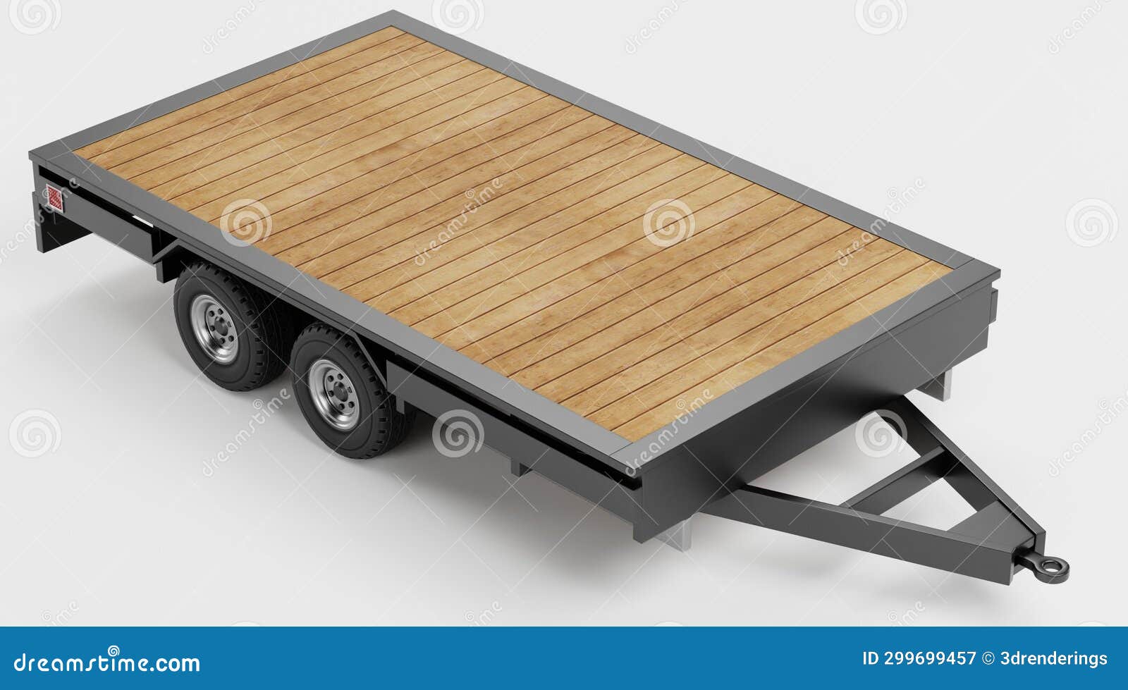 3D Render of Trailer stock illustration. Illustration of worn - 299699457
