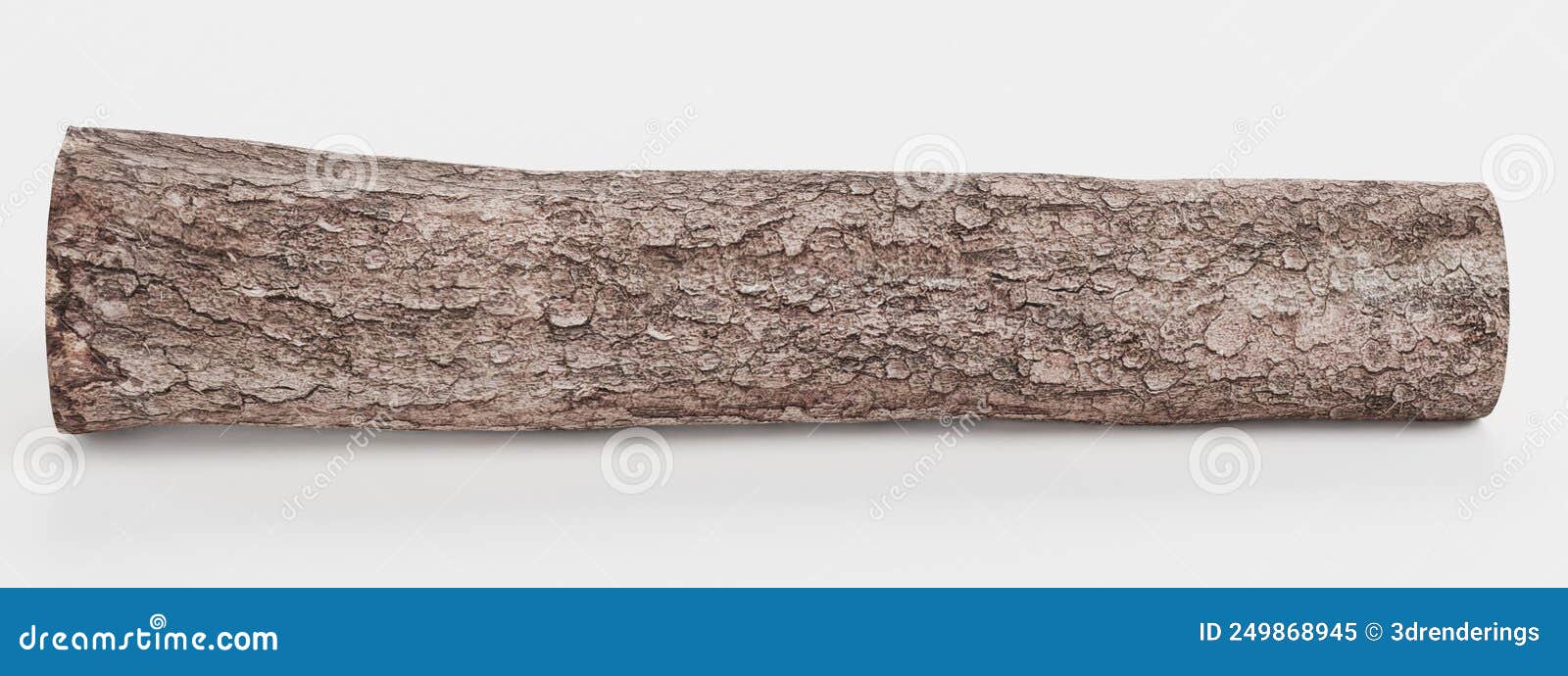 3D Render of Tree Log stock illustration. Illustration of pine - 249868945