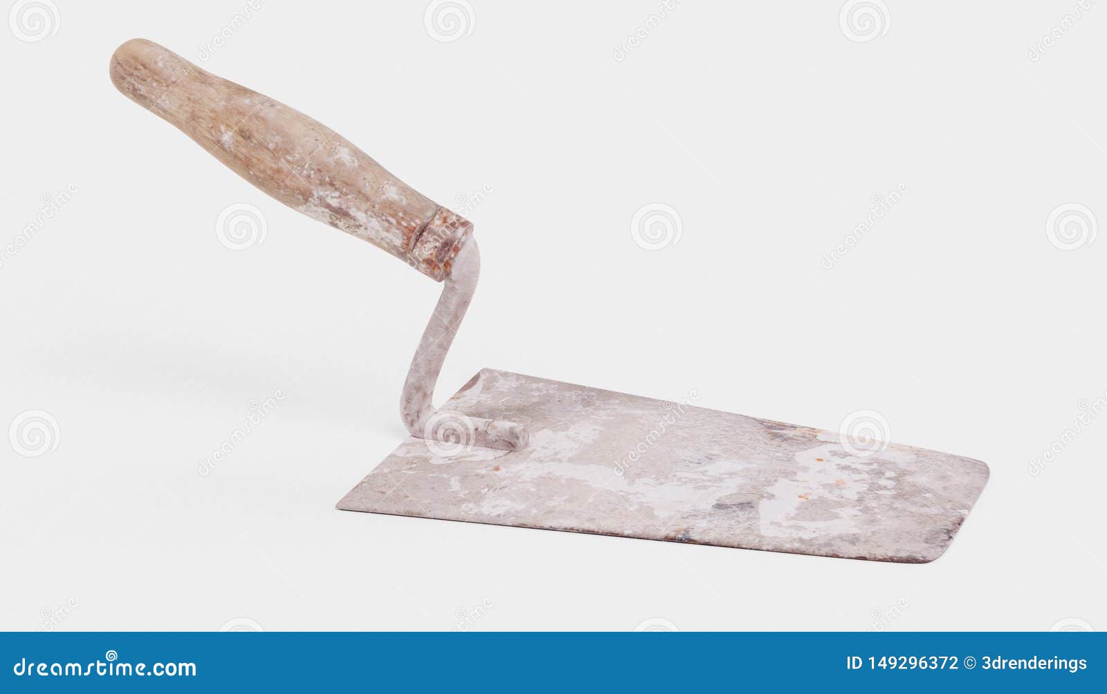 3D Render of Trowel Tool stock photo. Image of building - 149296372