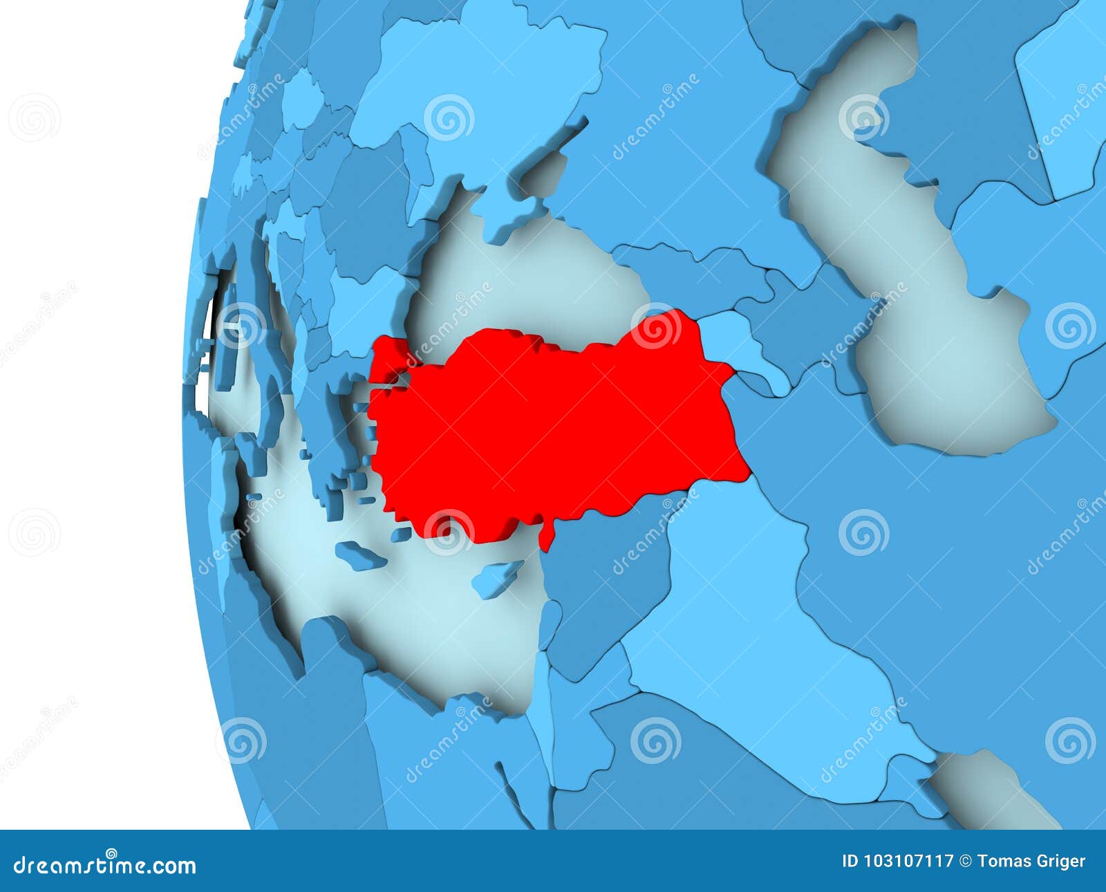 Map of Turkey stock illustration. Illustration of travel - 103107117