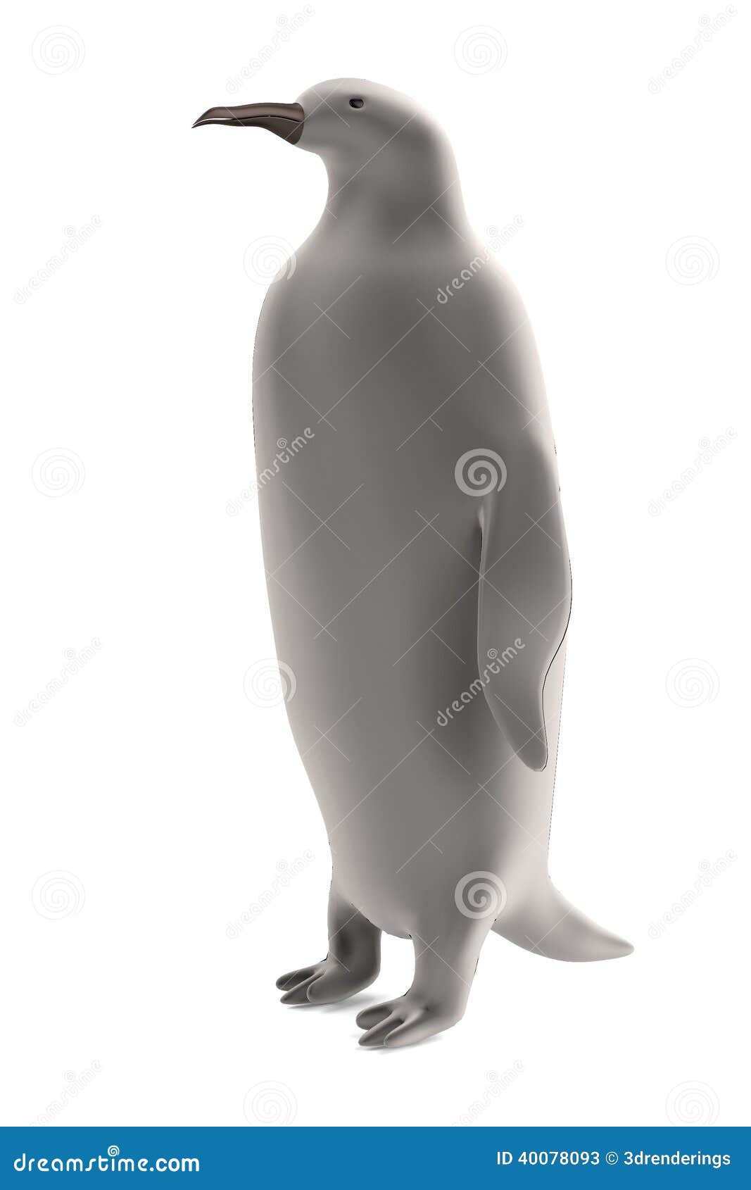 3d render of tux stock illustration. Illustration of model - 40078093