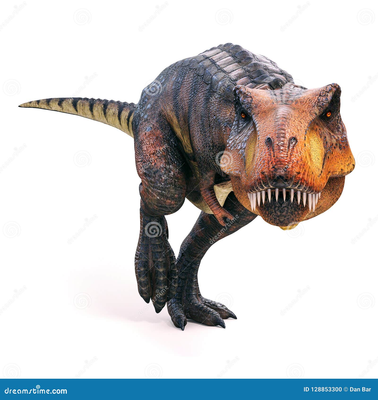 3d Render of Tyrannosaurus Rex Stock Illustration - Illustration of ...