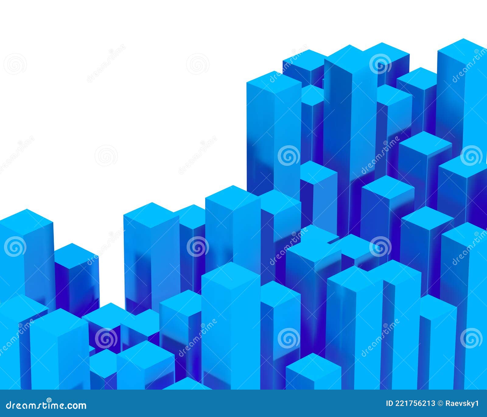 3d Render Vector Composition with Dynamic Blue Color Realistic ...