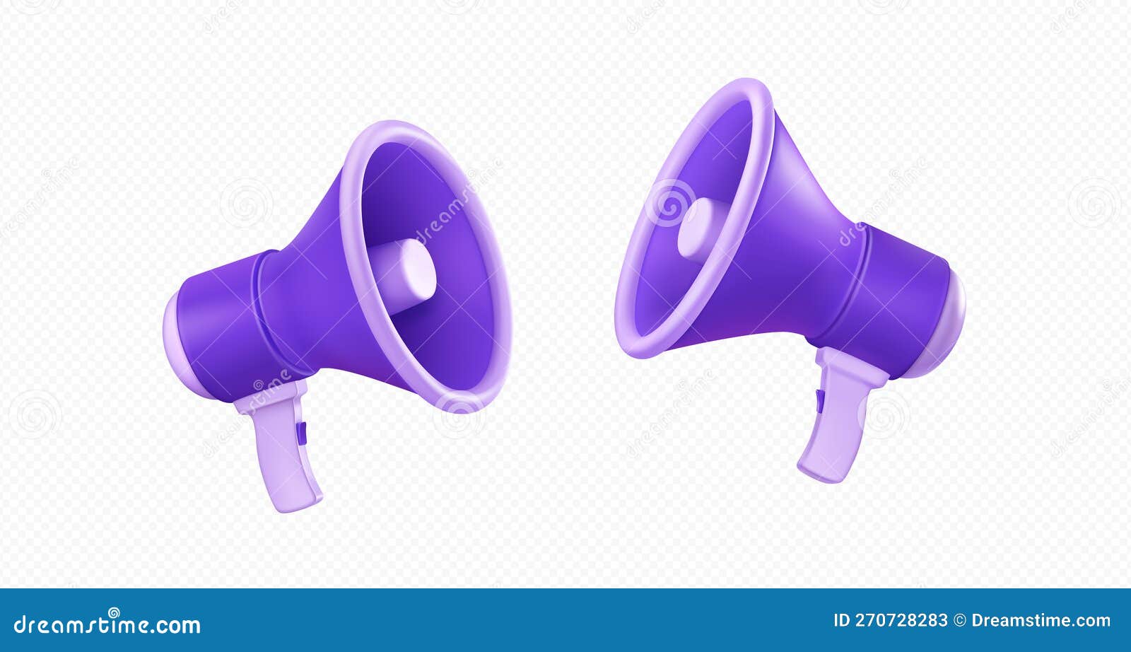 3d Render Vector Realistic Loud Speaker Object Stock Illustration ...
