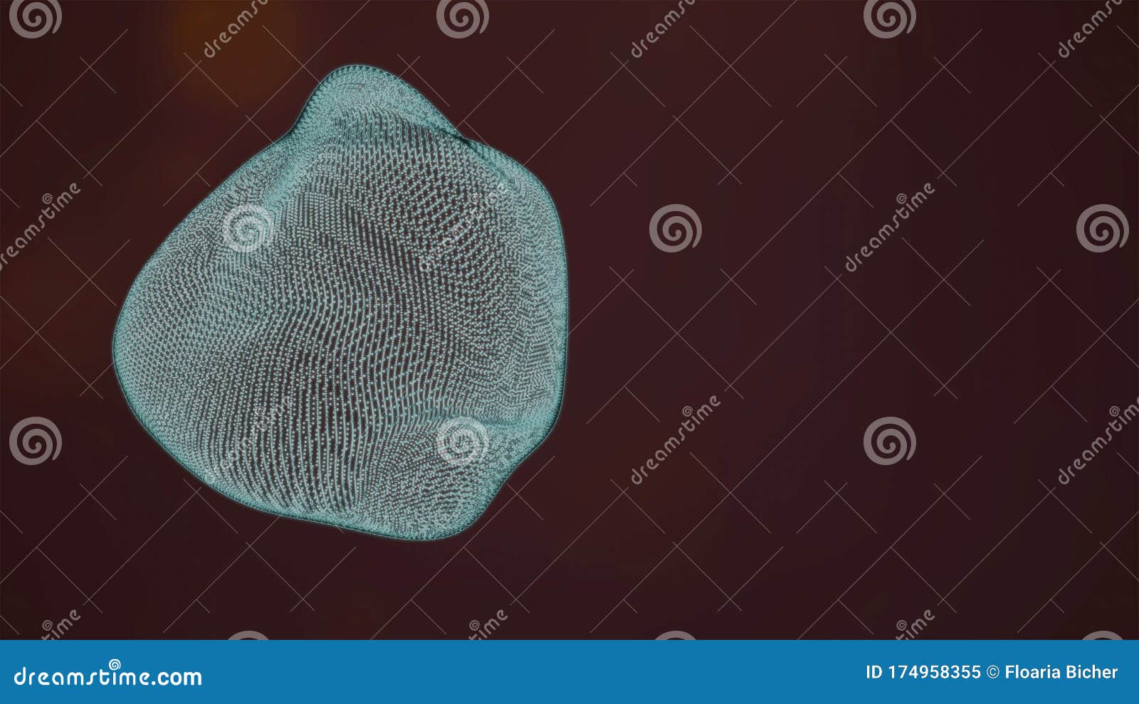 3d Render Of Fertilized Deformed Ova Through Lab Microscope. Royalty ...