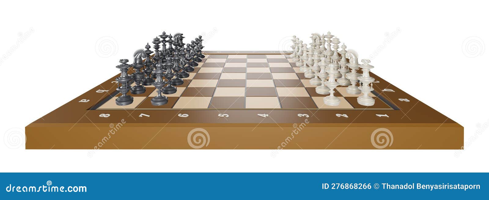 3d Render Chessboard With Two Rooks Checkmate On Black Background ...