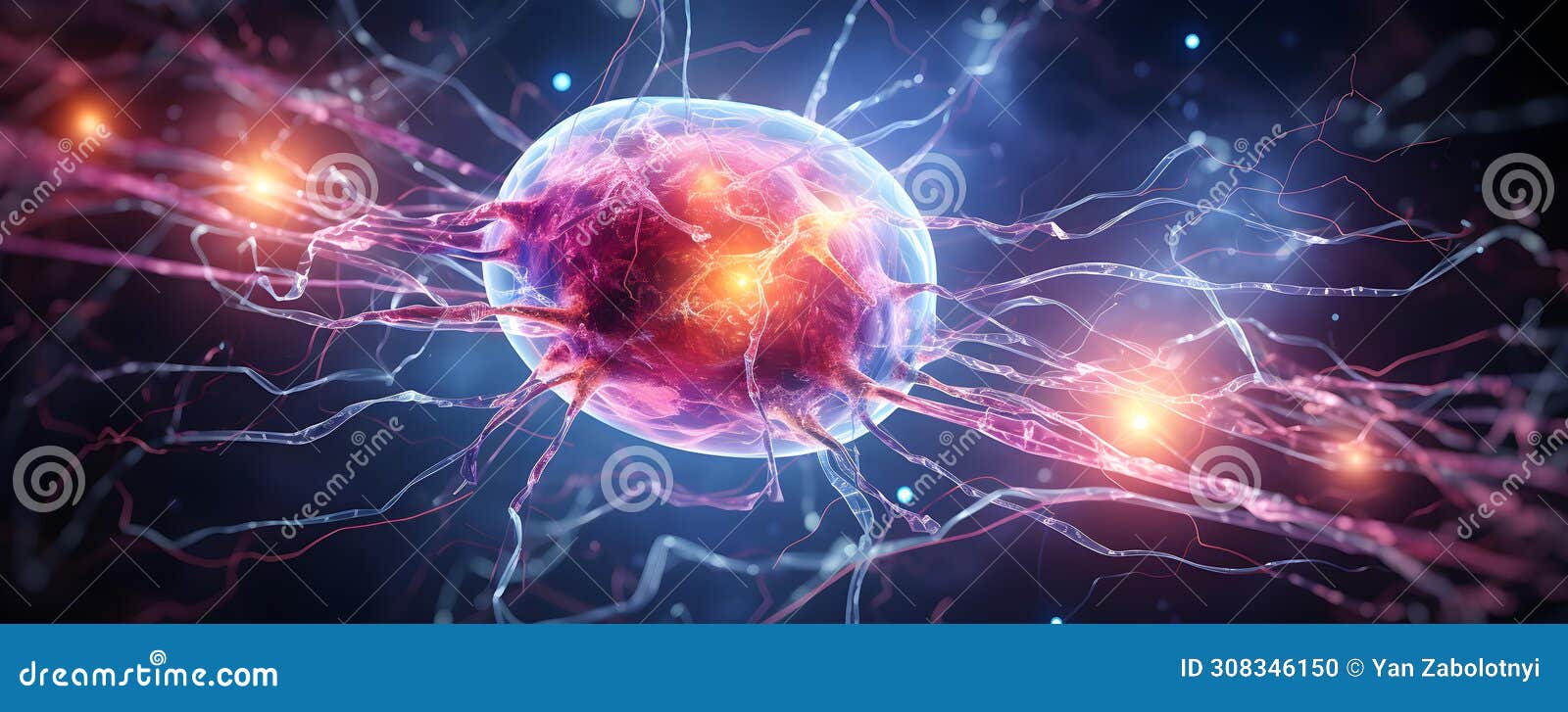 D Render of Visual Pathway with Eye Nerves and Brain Medical Concepts ...
