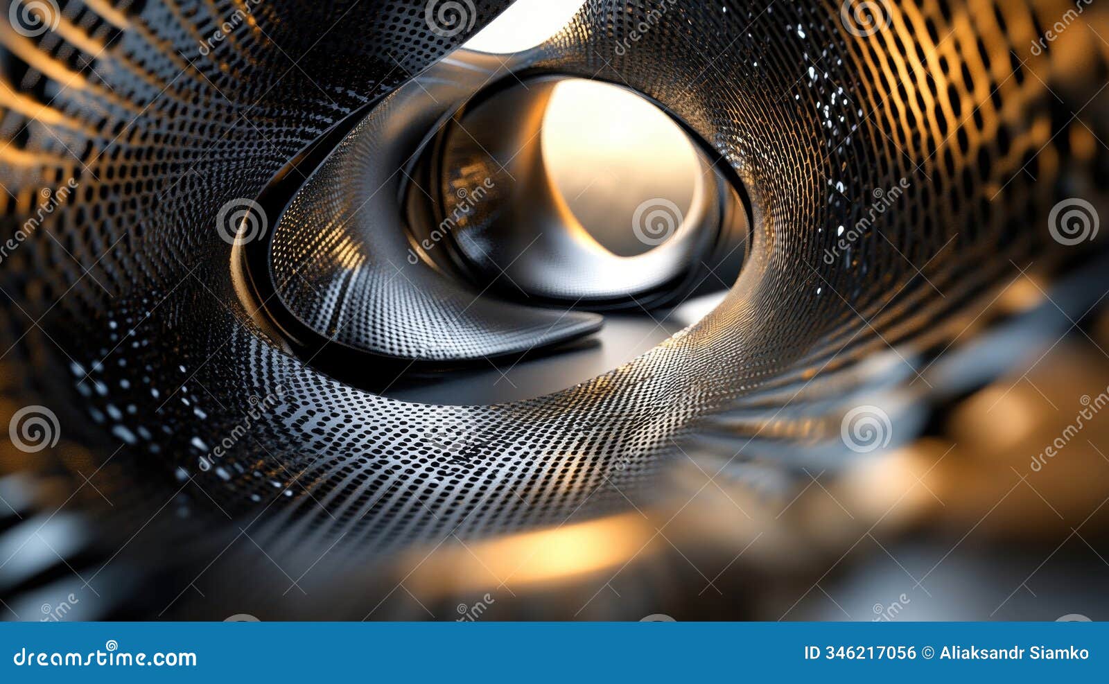 3D Render with Vivid Curves and Geometric Blur Texture Stock ...