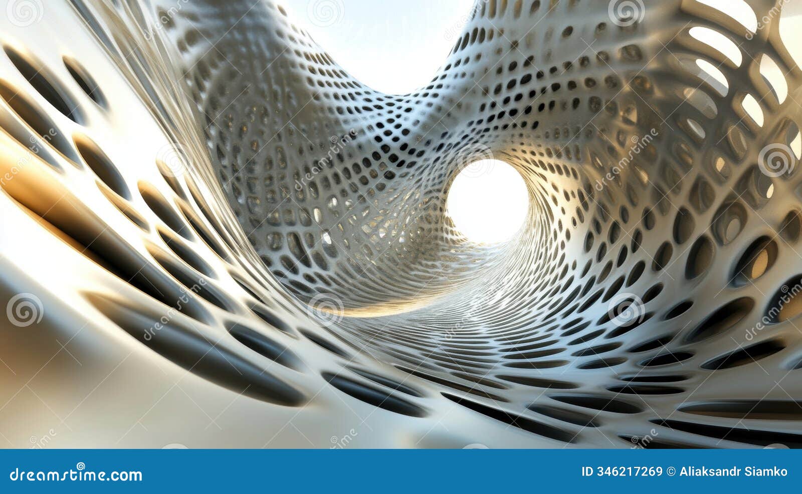 3D Render with Vivid Curves and Geometric Blur Texture Stock ...