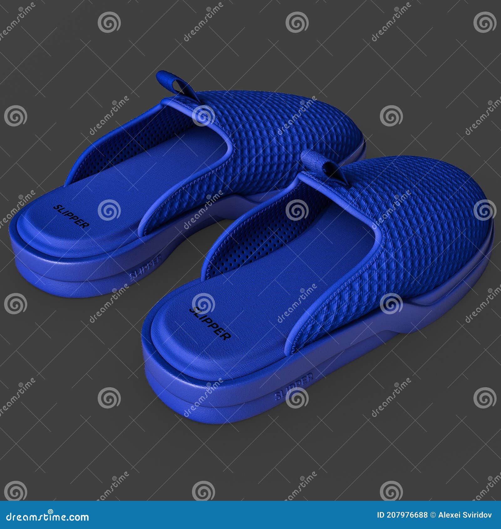 Slippers stock illustration. Illustration of mockup - 207976688