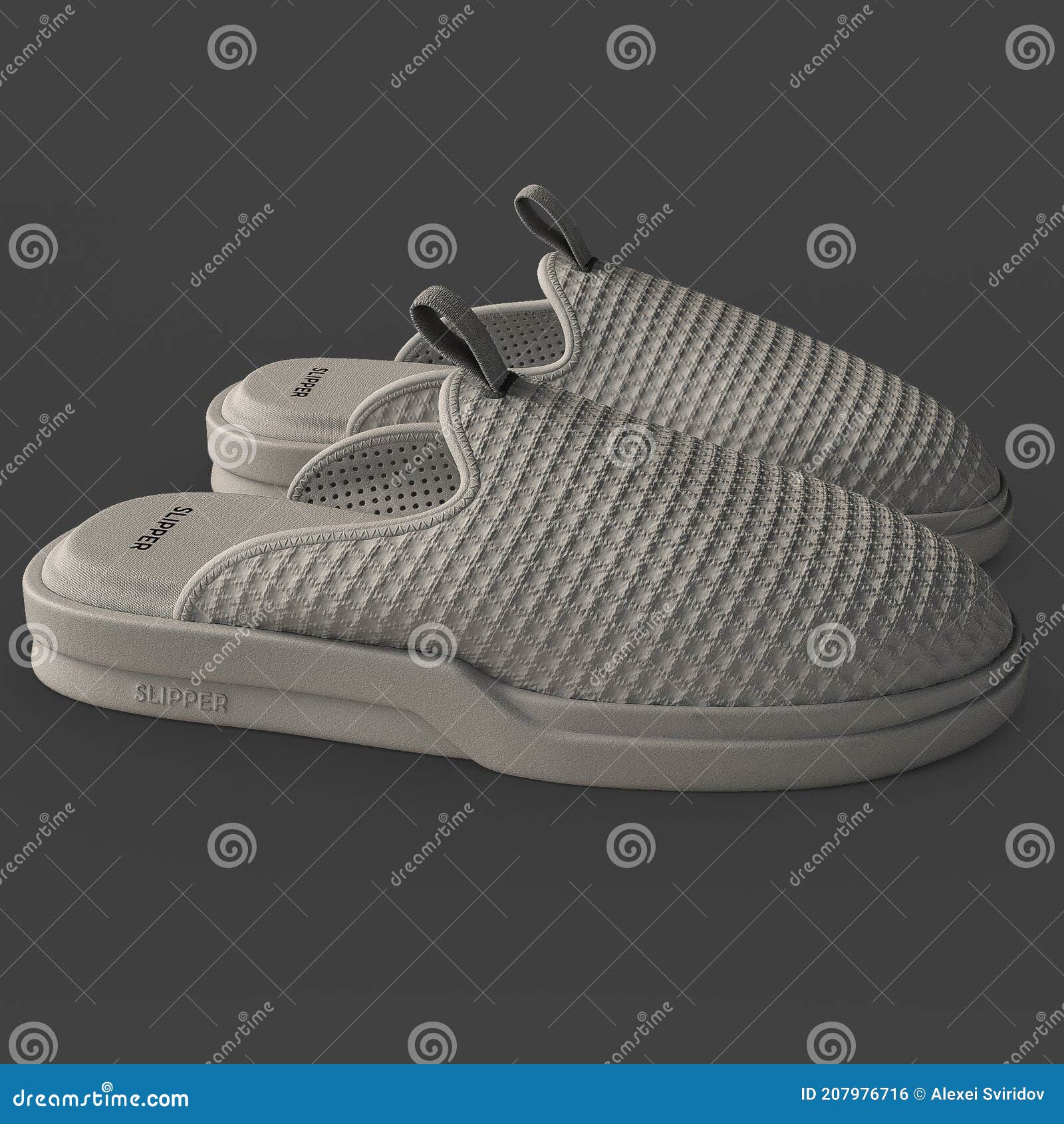 Slippers stock illustration. Illustration of icon, fashion - 207976716