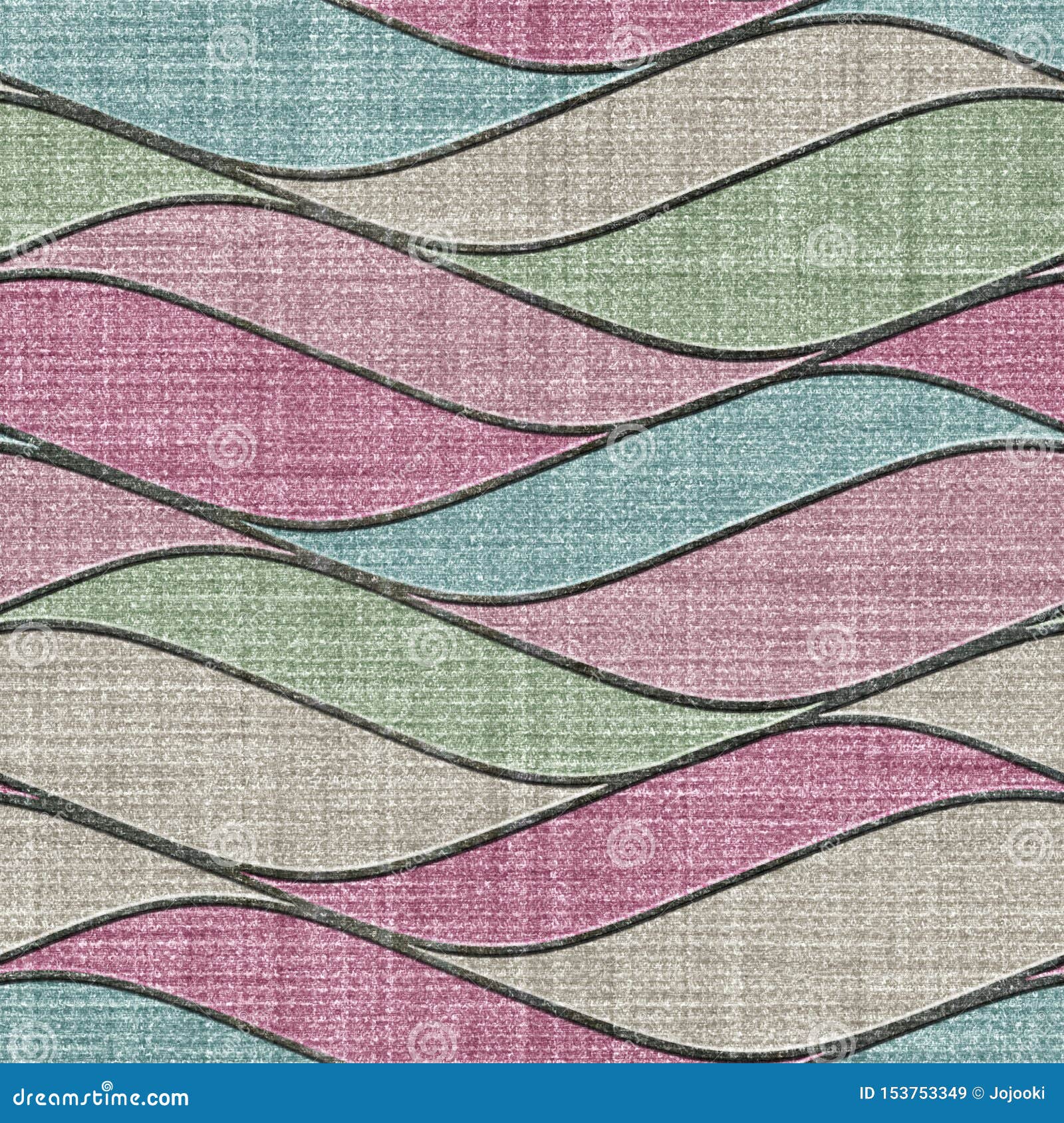 Carving Waves Pattern on Background Seamless Texture, Patchwork Pattern ...