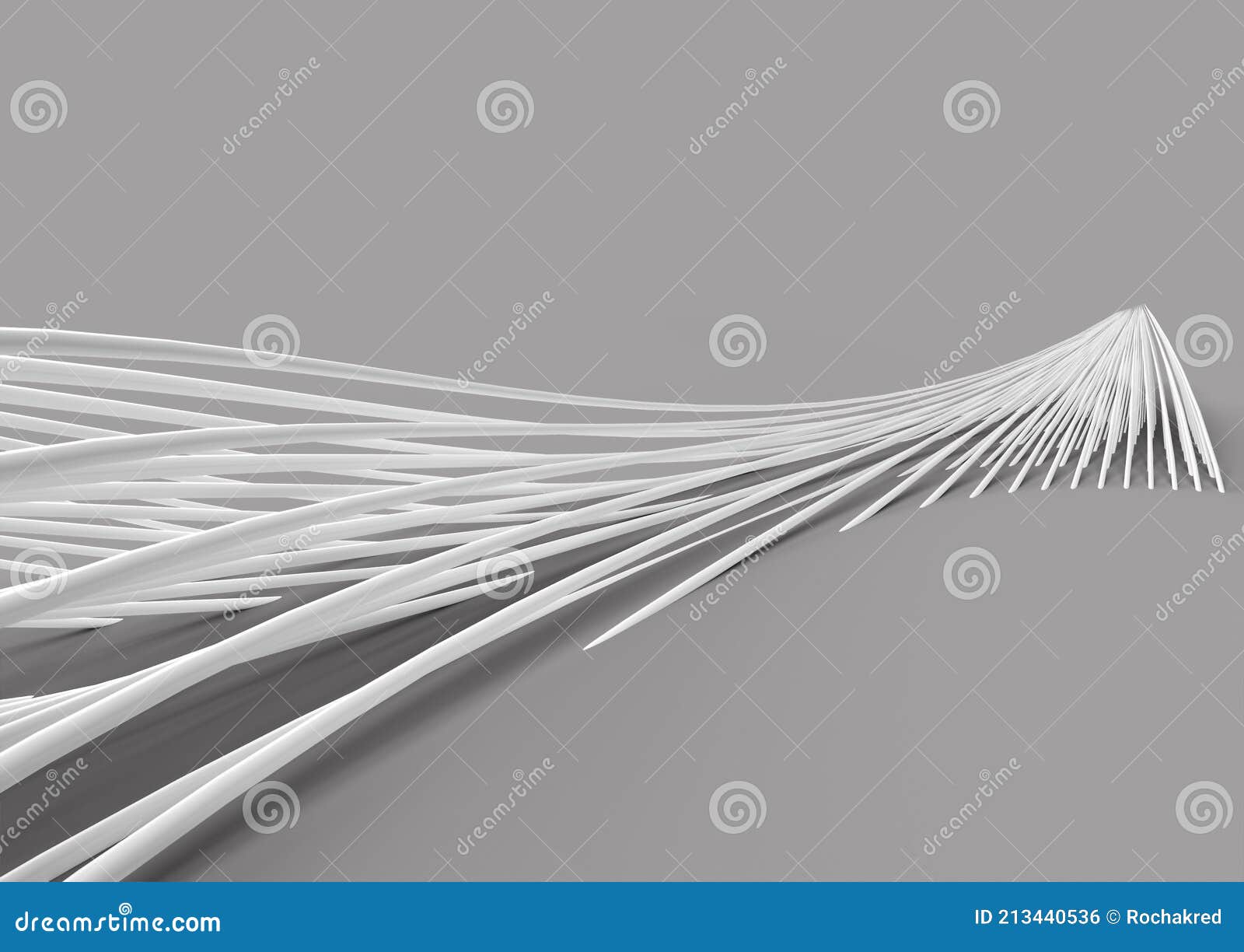 3D Render Wave Band Surface Abstract Background Stock Illustration ...
