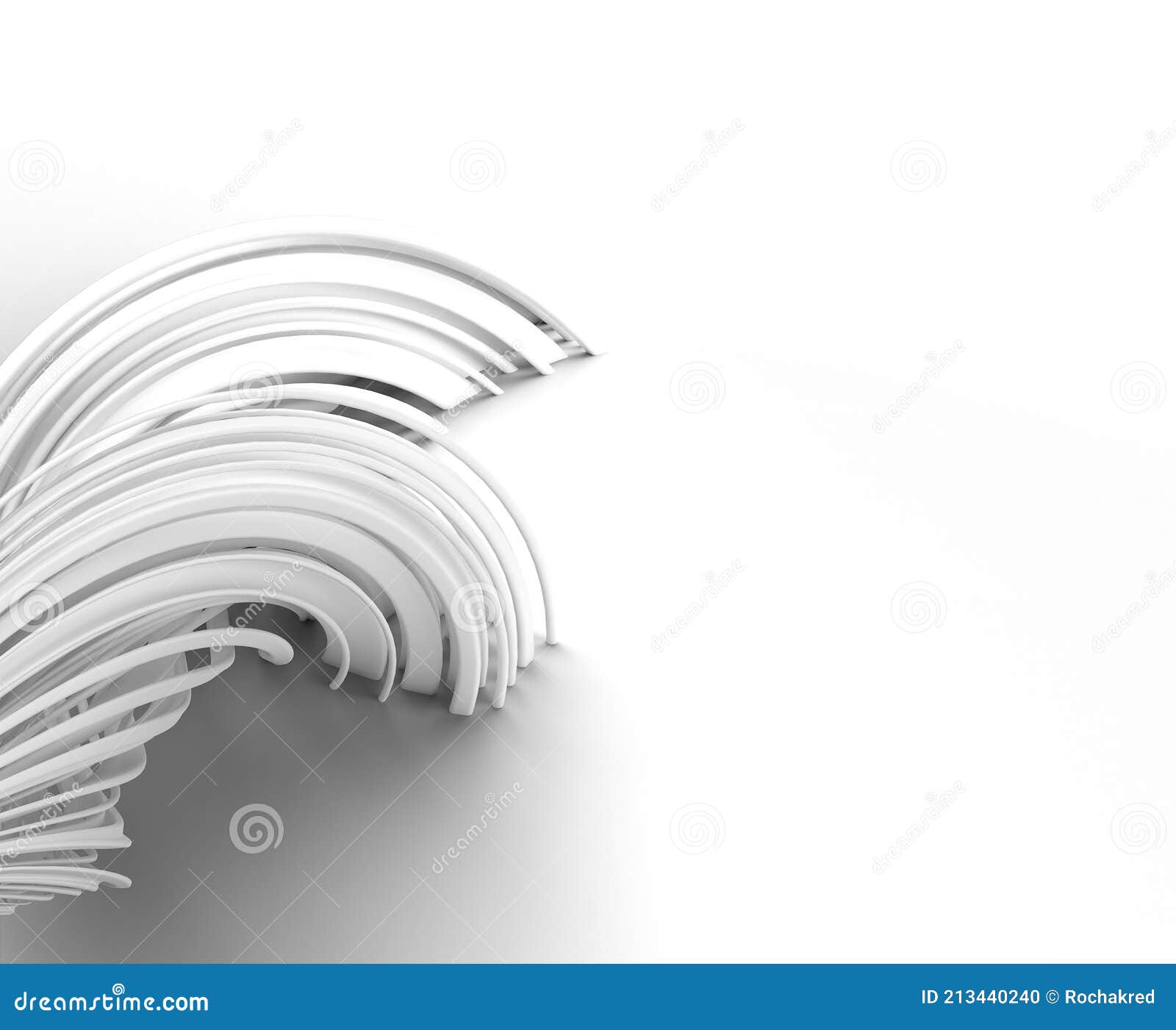 3d Render Of A Wave Abstract Blue Background Style Pastel Color Royalty ...
