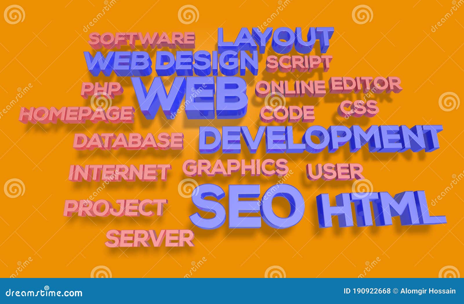 Designing Words Shows Concept Designed And Artwork Stock Photography ...