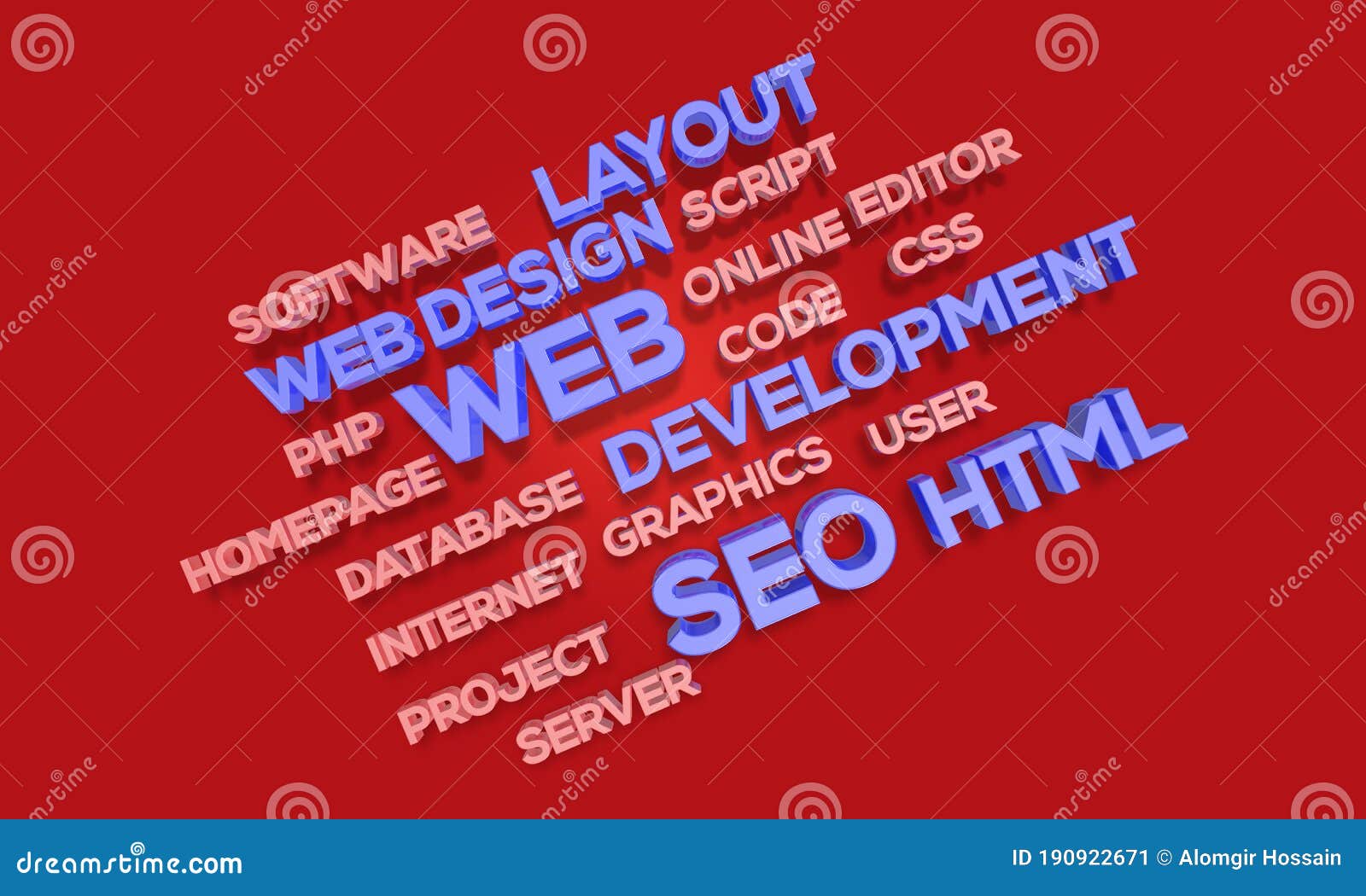 Designing Words Shows Concept Designed And Artwork Stock Photography ...