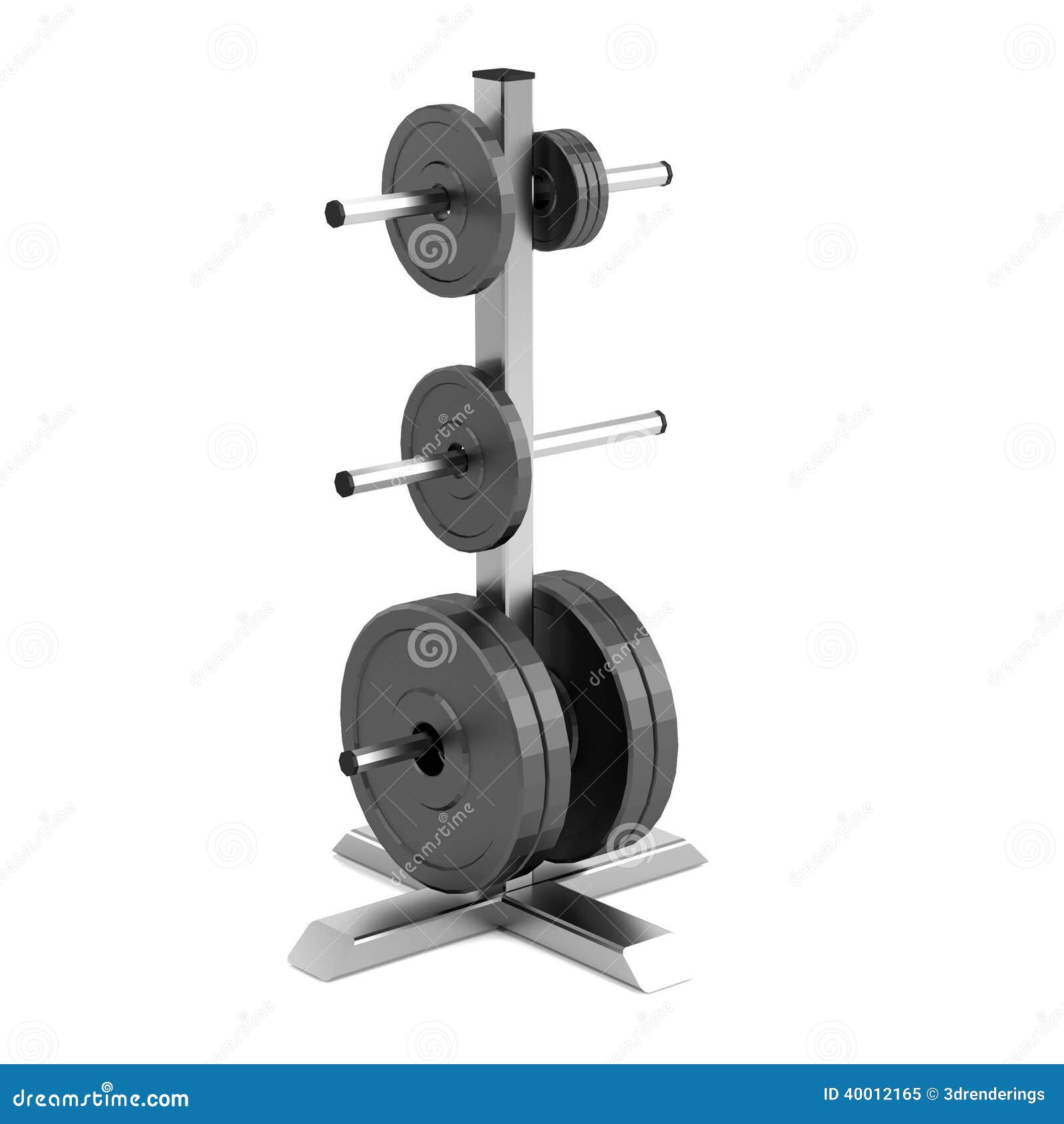 3d render of weight holder stock illustration. Illustration of hand ...