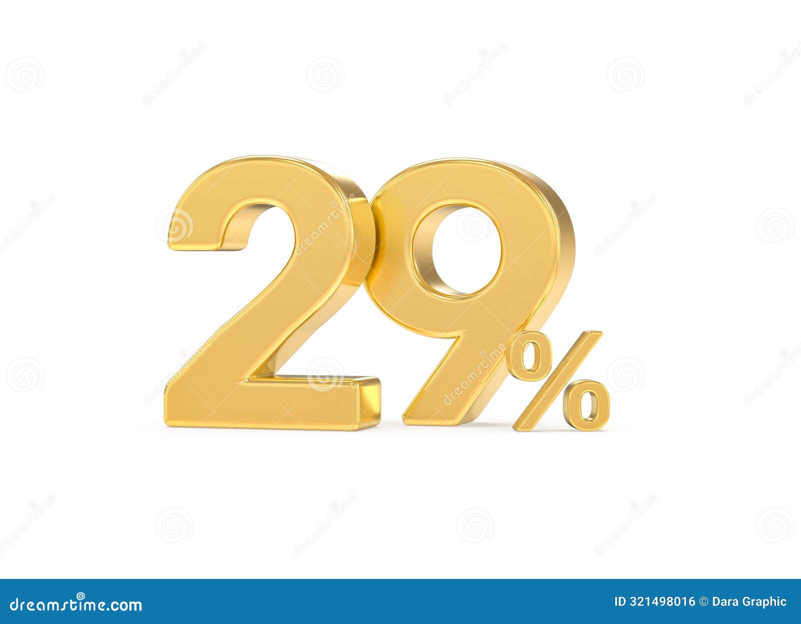 3D Render with White Background Gold Number 29 Stock Photo ...