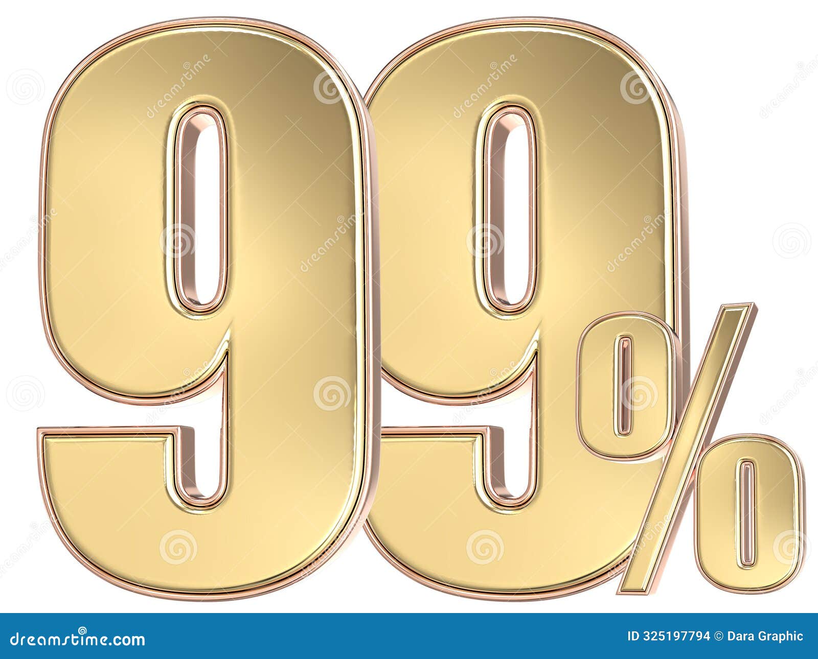 3D Render with White Background 99 Percent Stock Illustration ...