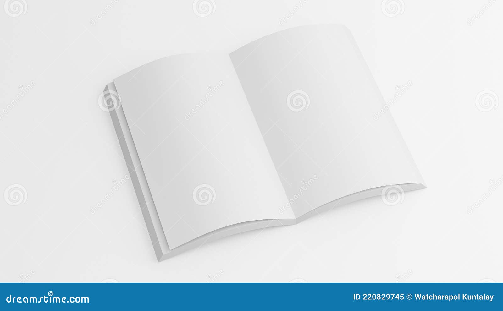 White Book for Your Mockup Design Stock Illustration - Illustration of ...