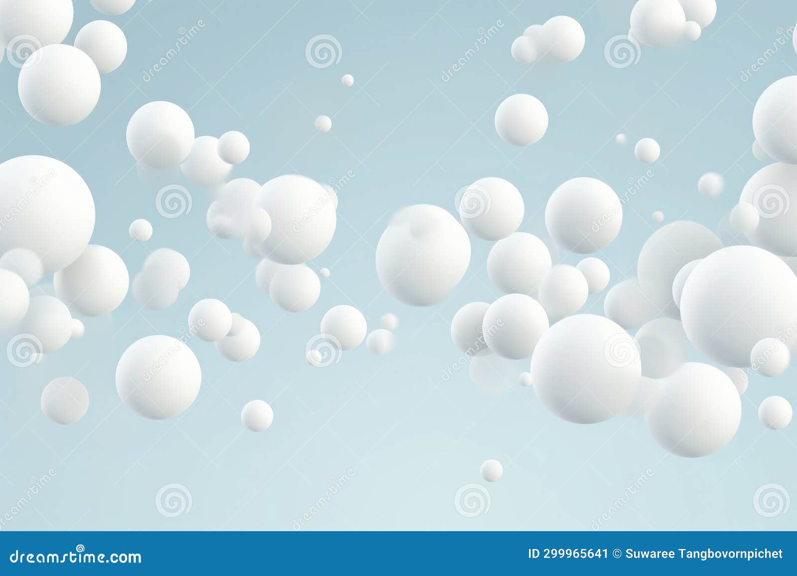 3d Render of White Particle on White Backgrond Stock Illustration ...