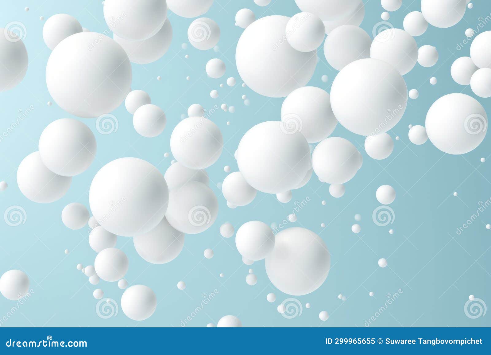 3d Render of White Particle on White Backgrond Stock Illustration ...