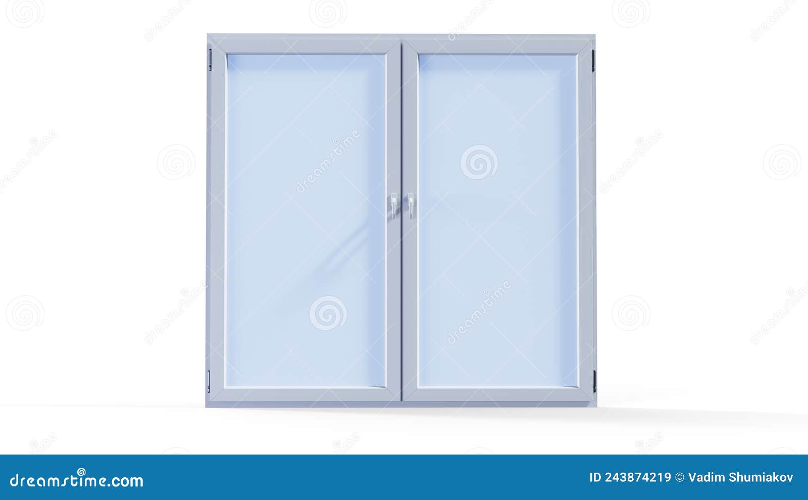 3d Render Window Frame On White Background Royalty-Free Stock Image ...
