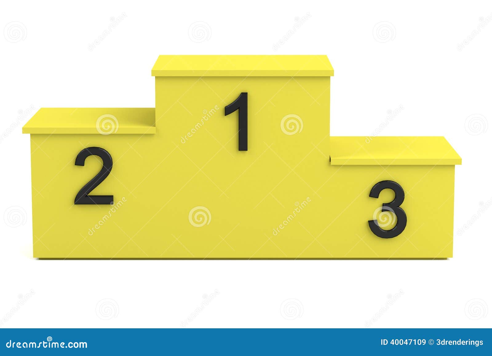 3d render of winner podium stock illustration. Illustration of render ...